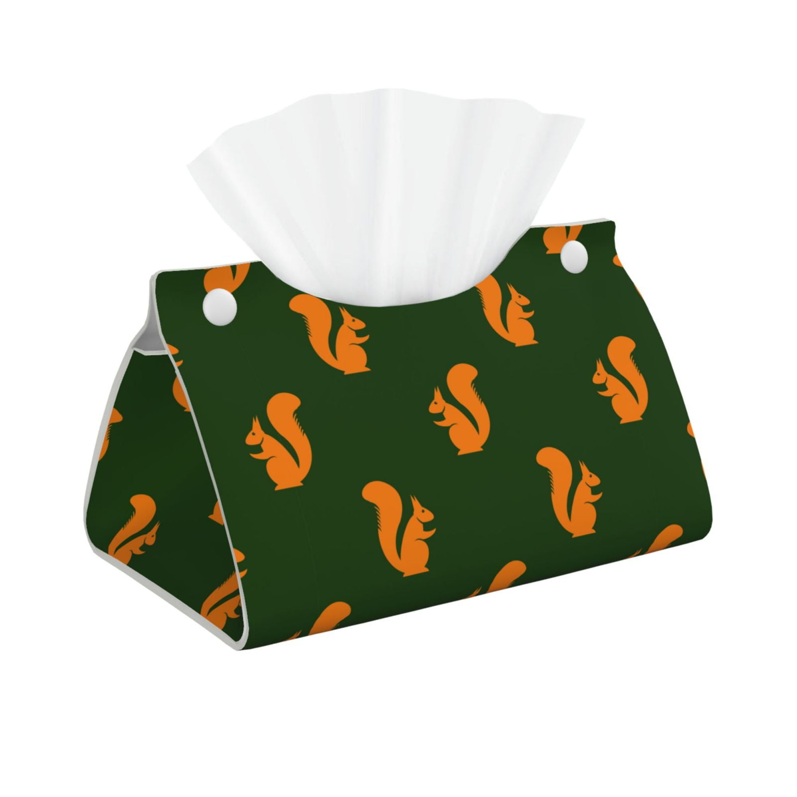 Salouo Bold Squirrel Silhouettes Pattern Long Tissue Box Cover ...