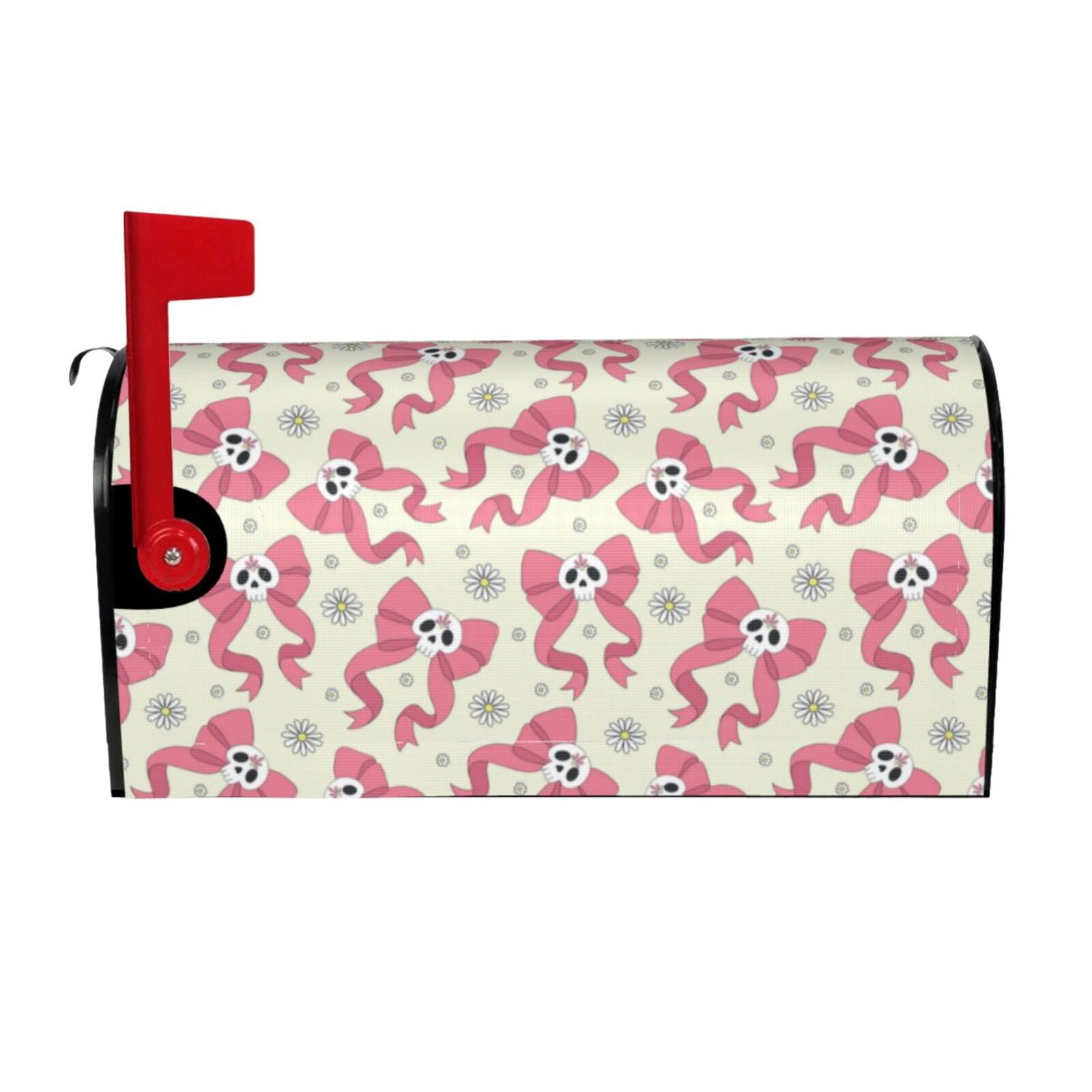 Salouo Bow With Sugar Skull for Magnetic Mailbox Covers Waterproof Post ...