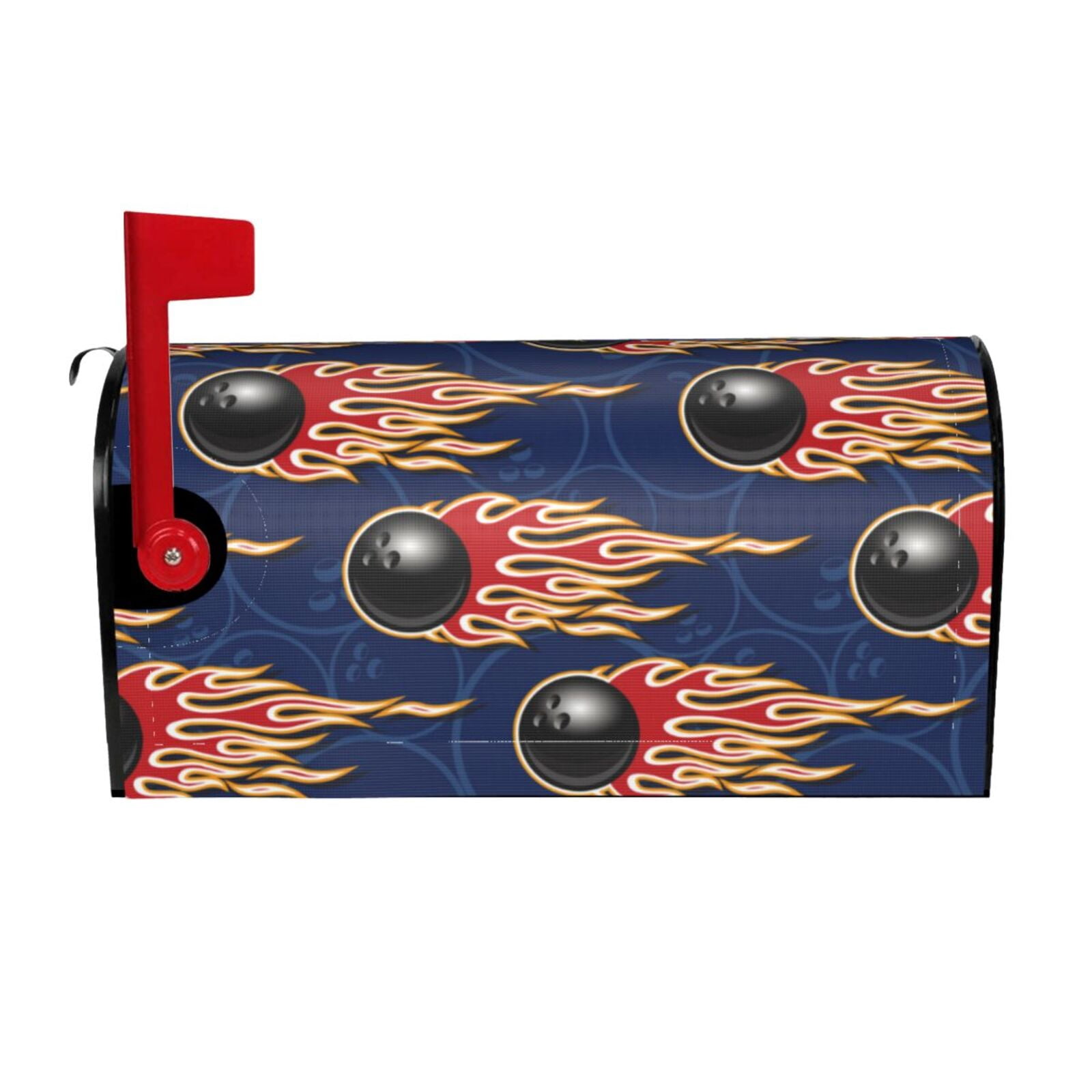 Salouo Bowling Ball And Flame for Magnetic Mailbox Covers Waterproof ...