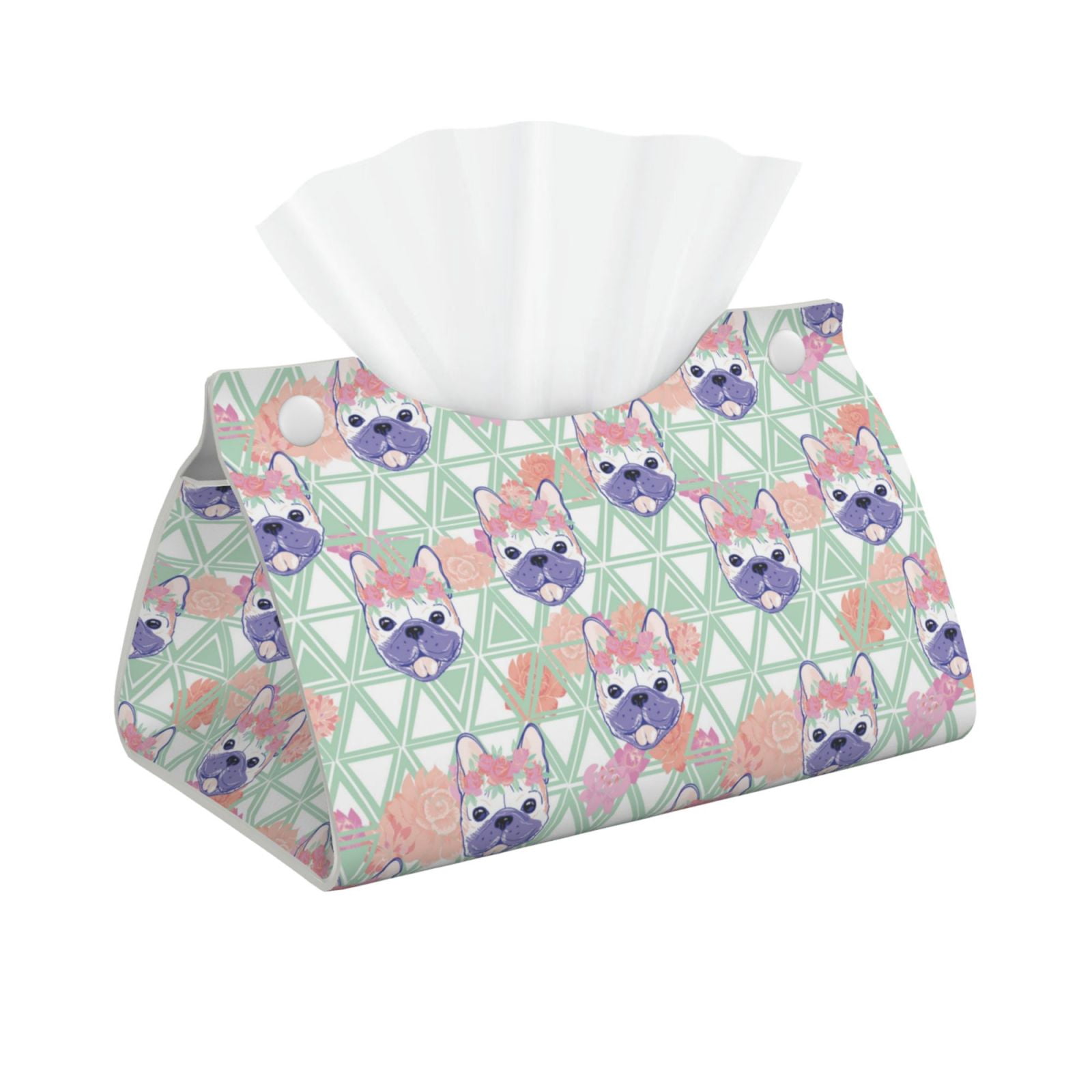 Salouo Bulldog Pattern Long Tissue Box Cover Rectangular–Plus Size ...