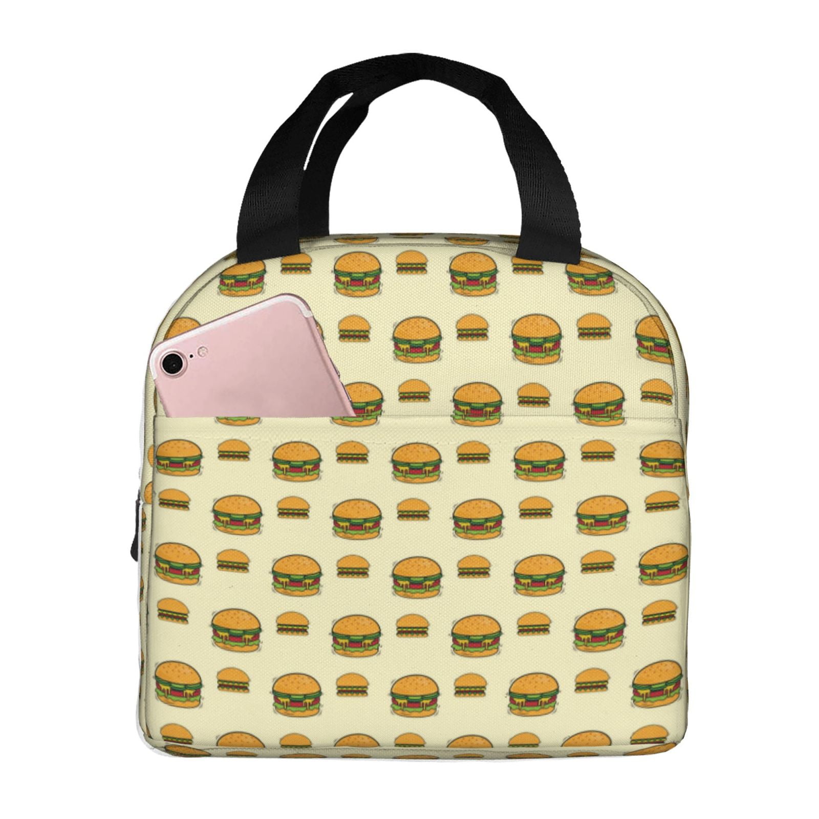 Salouo Burgers And Hot Dogs for Unisex Lunch Bag Leakproof Lunch Tote ...
