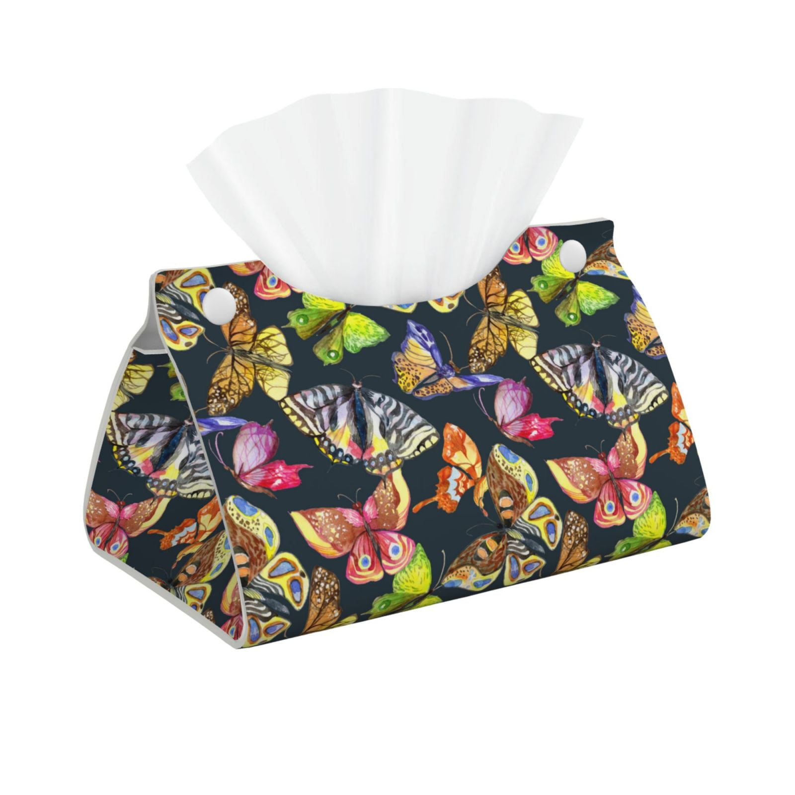 Salouo Butterfly Wild Insect Pattern Long Tissue Box Cover Rectangular ...