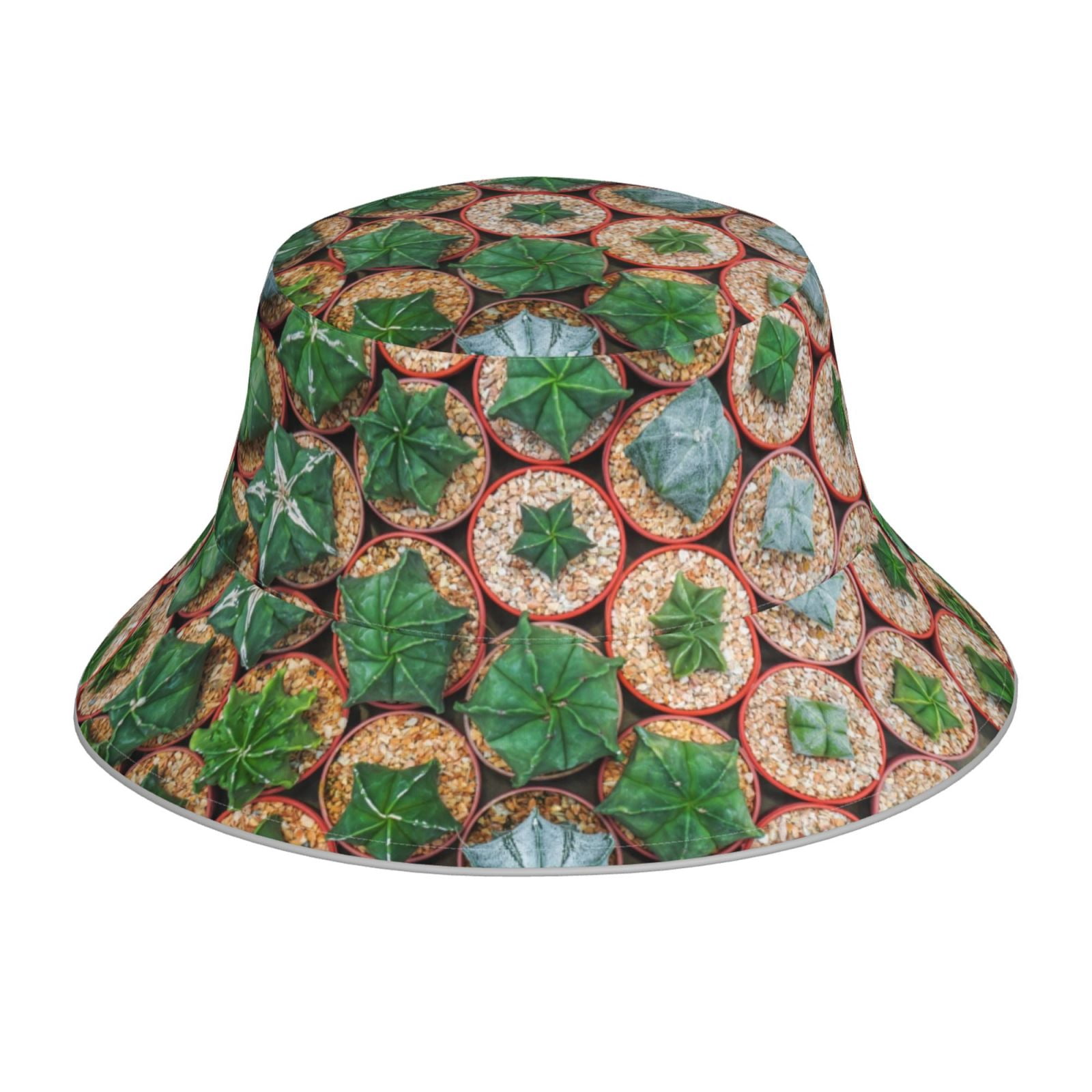 Salouo Cactus 4 Print Unisex Bucket Hat, Outdoor Summer Beach Fishing ...