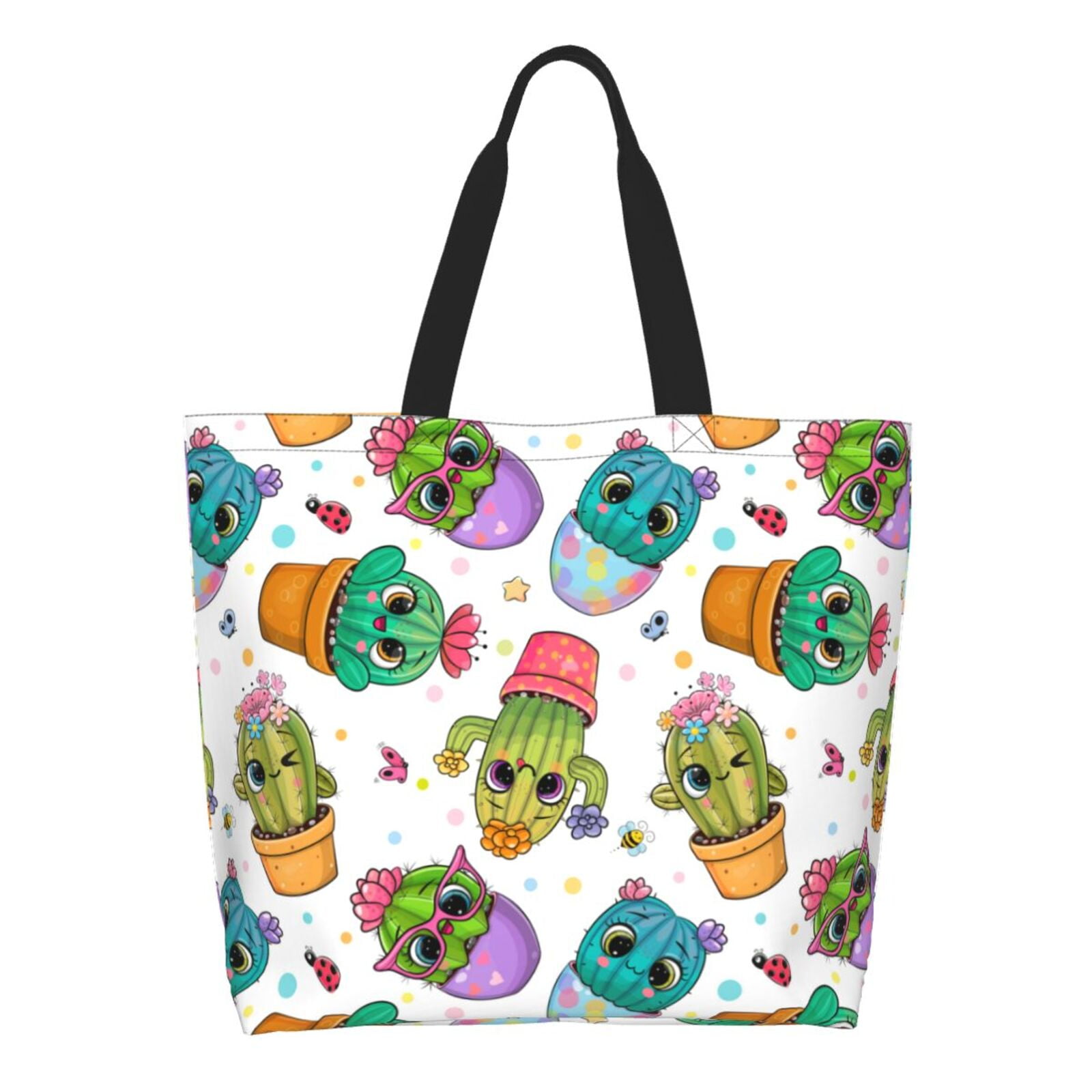 Salouo Cactus And Insects for Tote Bag for Women - Shoulder Shopping ...