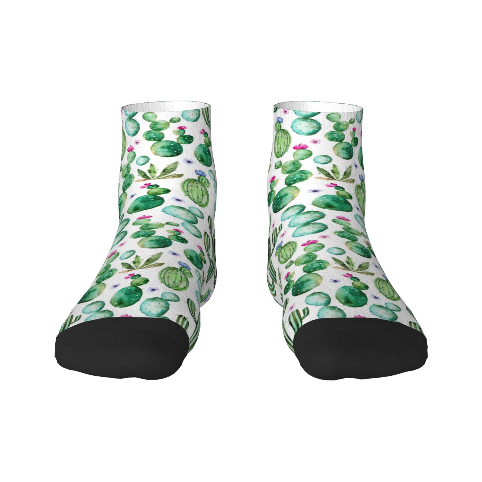 Salouo Cactus Plants1 Pattern Unisex Middle Tube Socks,Middle-Finger ...