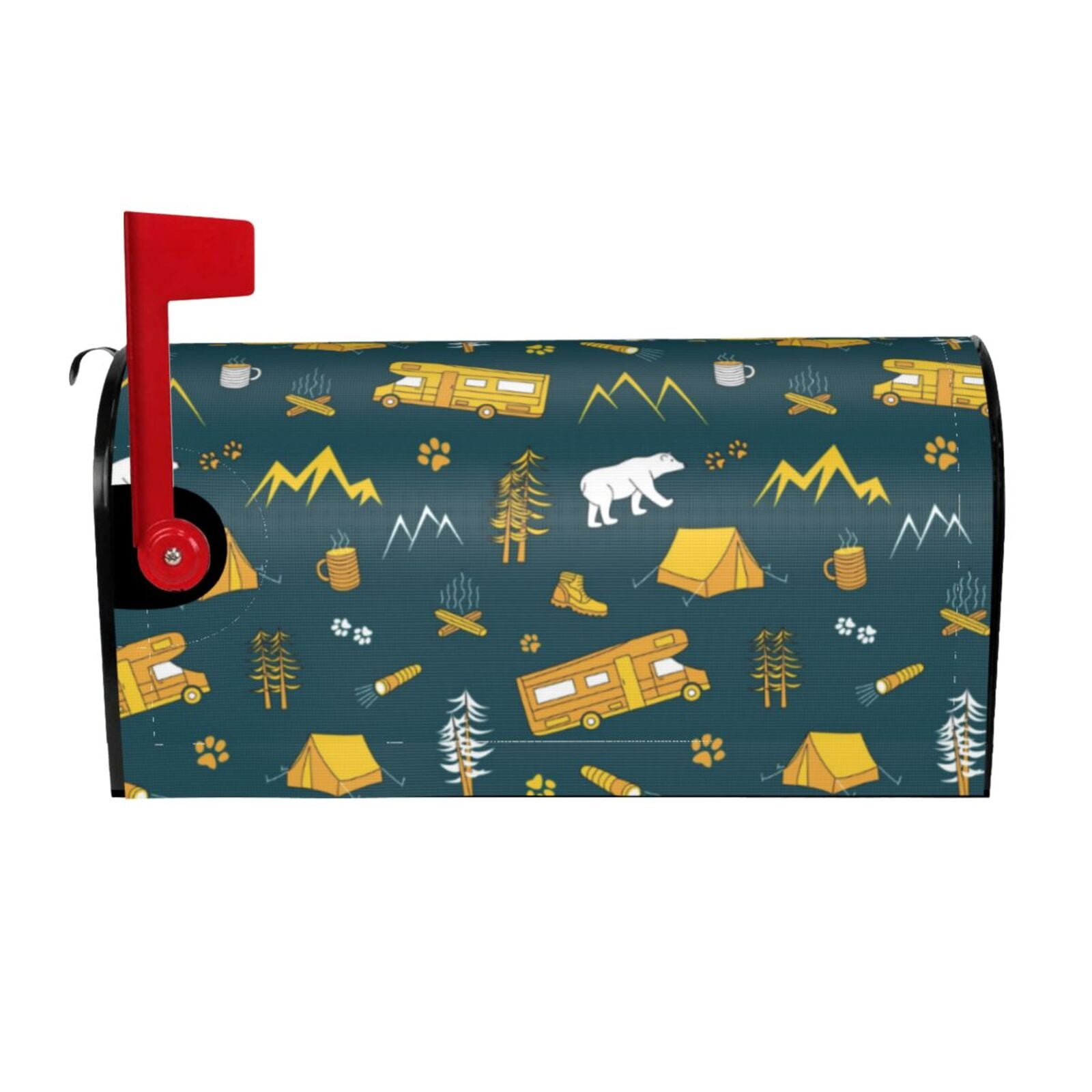 Salouo Camping for Magnetic Mailbox Covers Waterproof Post Box Cover ...