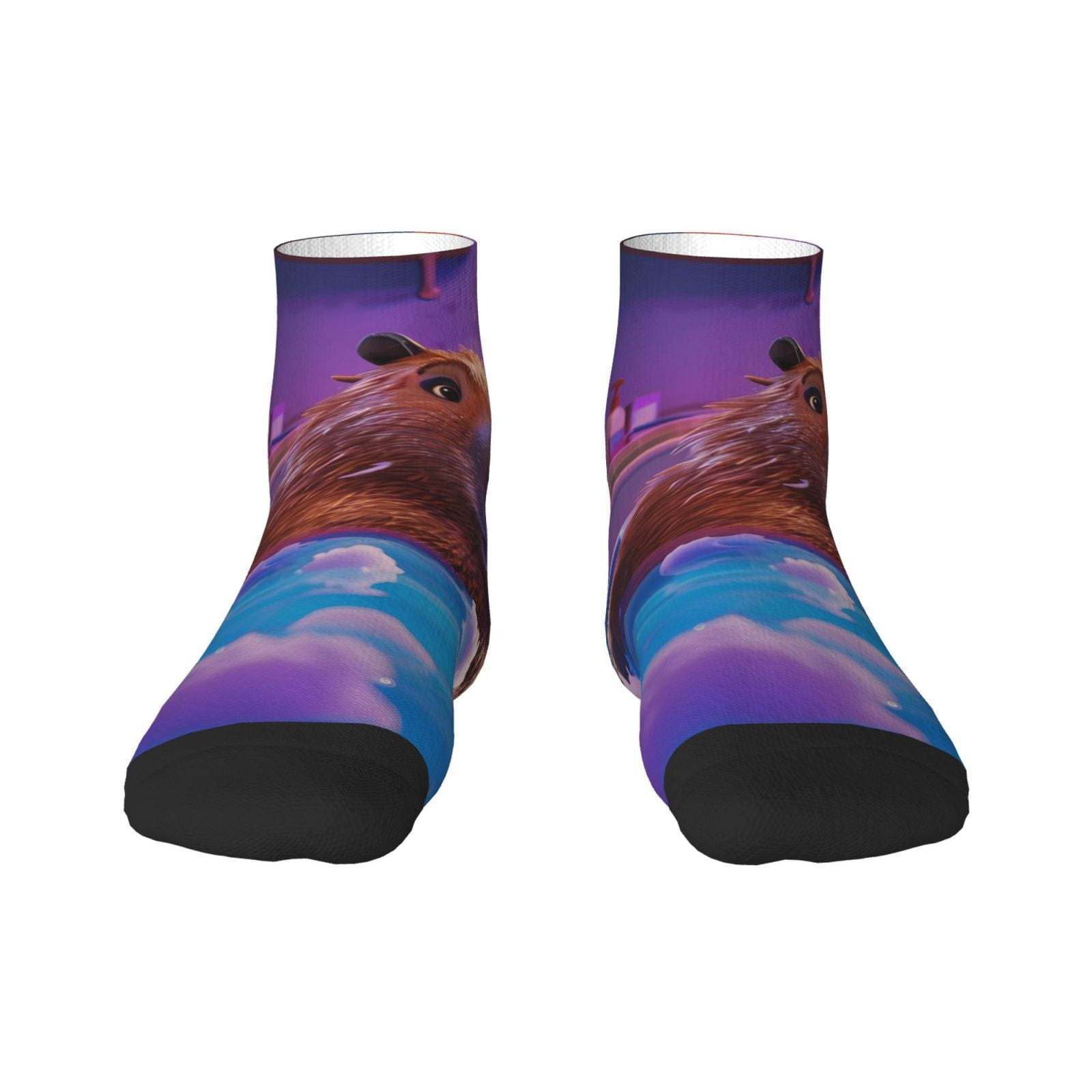 Salouo Capybara Bathtub Fun Pattern Unisex Middle Tube Socks,Middle ...
