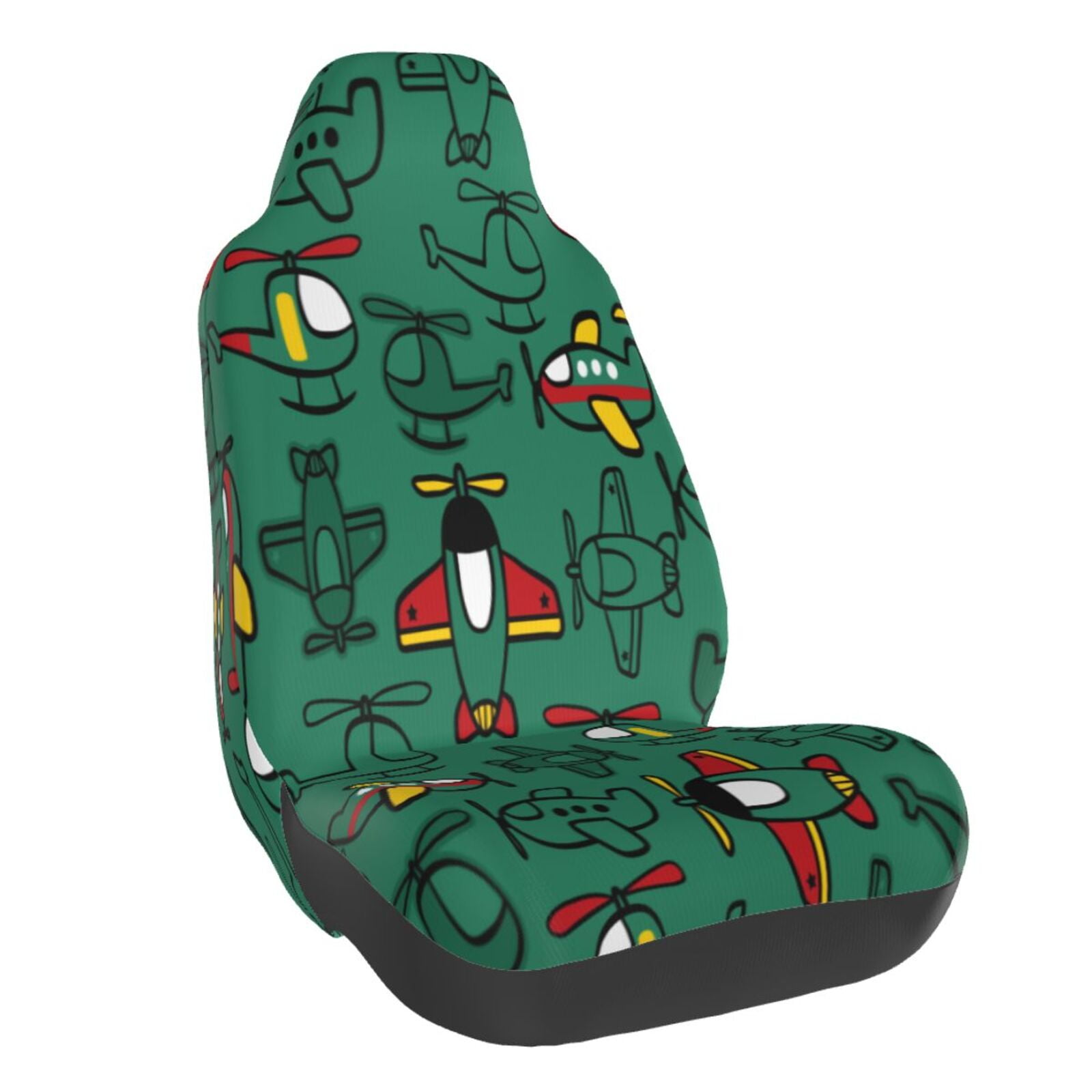 Salouo Cartoon Air Transportation Print Automotive Seat Covers ...