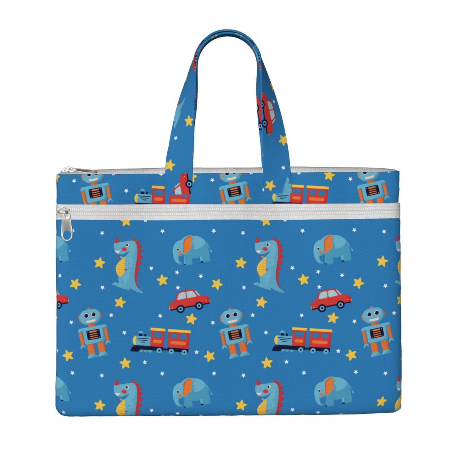Salouo Cartoon Animals 1 for Canvas Tote File Bag, Tote Bag With Zipper ...