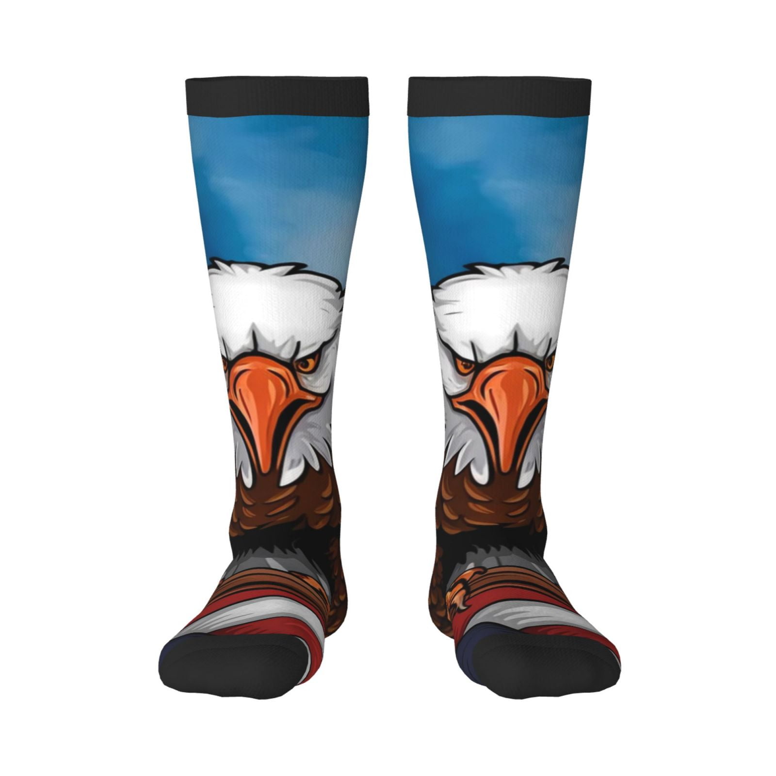 Salouo Cartoon Bald Eagle USA Print Women's Men's Ankle Socks 1-pack ...
