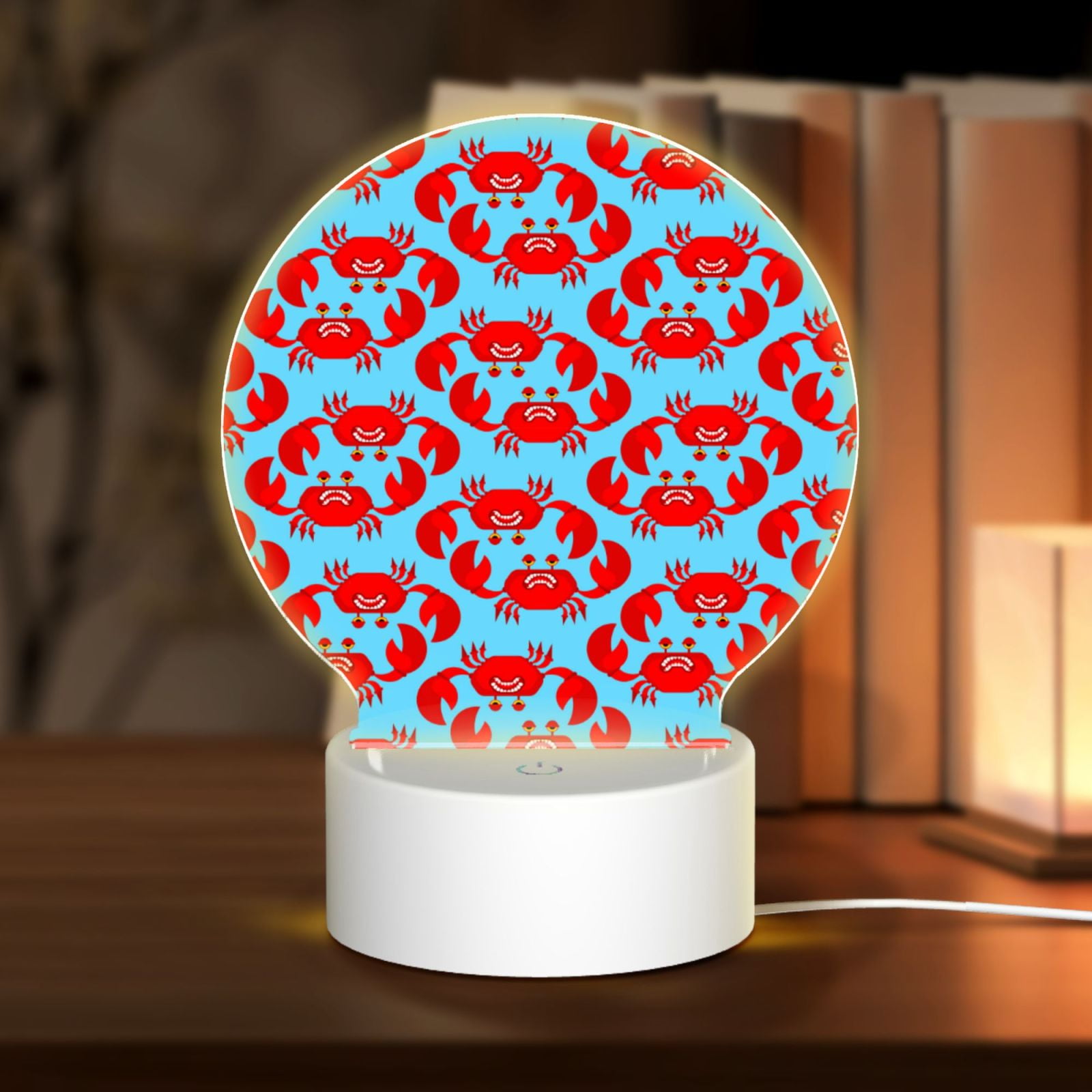 Salouo Cartoon Crabs for Round Acrylic Night Light - Acrylic Sheets ...