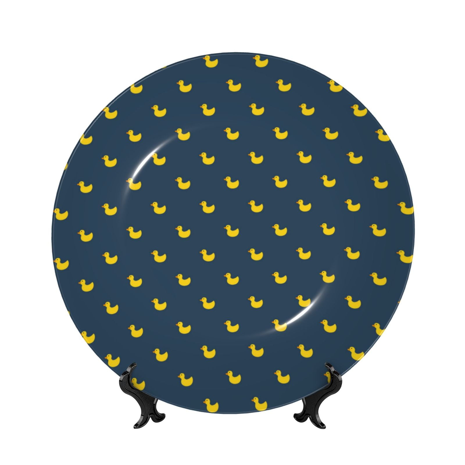 Salouo Cartoon Ducks Pattern Bone China Decorative Plate,Holiday Decor ...
