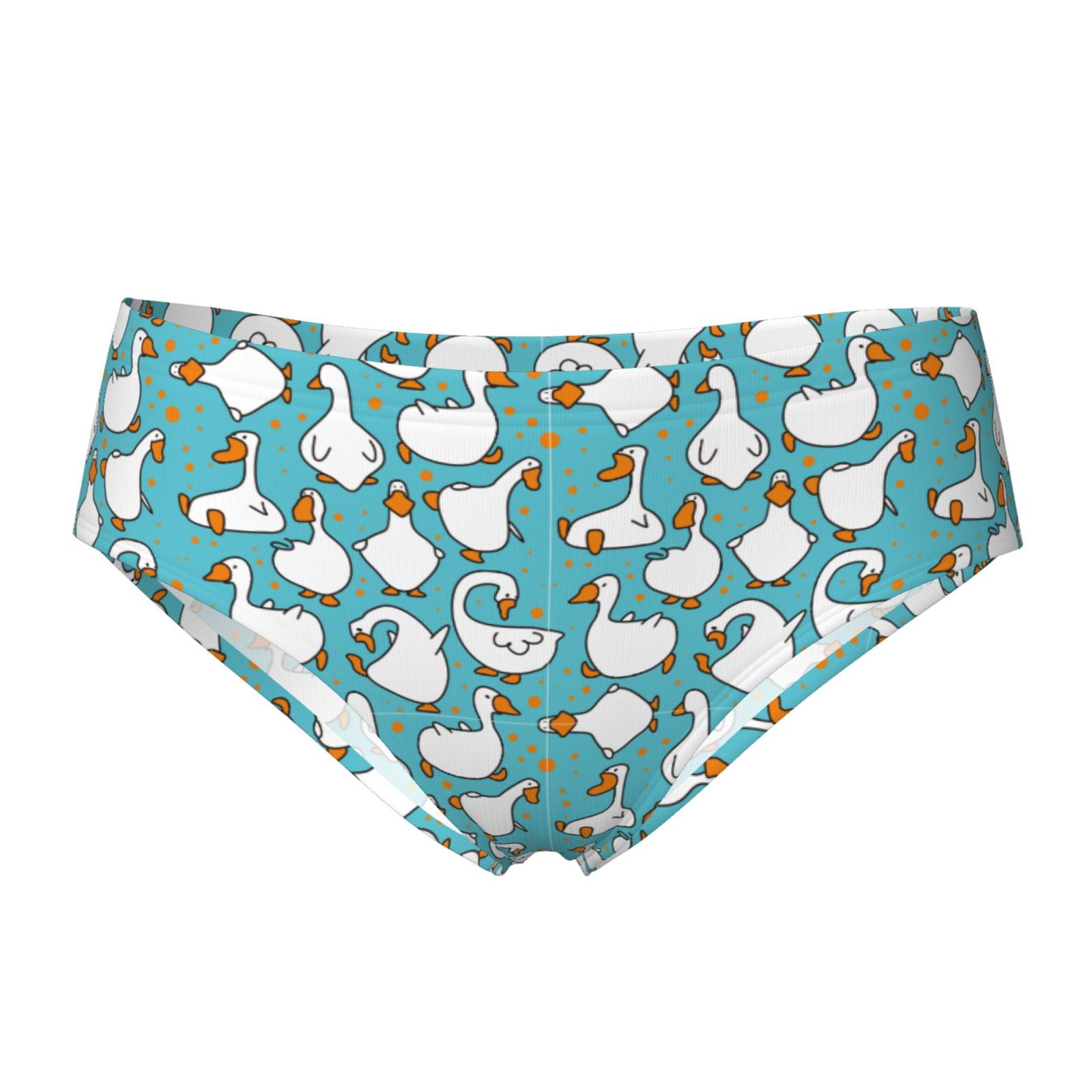 Salouo Cartoon Funny Goose for Women's Low-Waisted Hipster Briefs ...