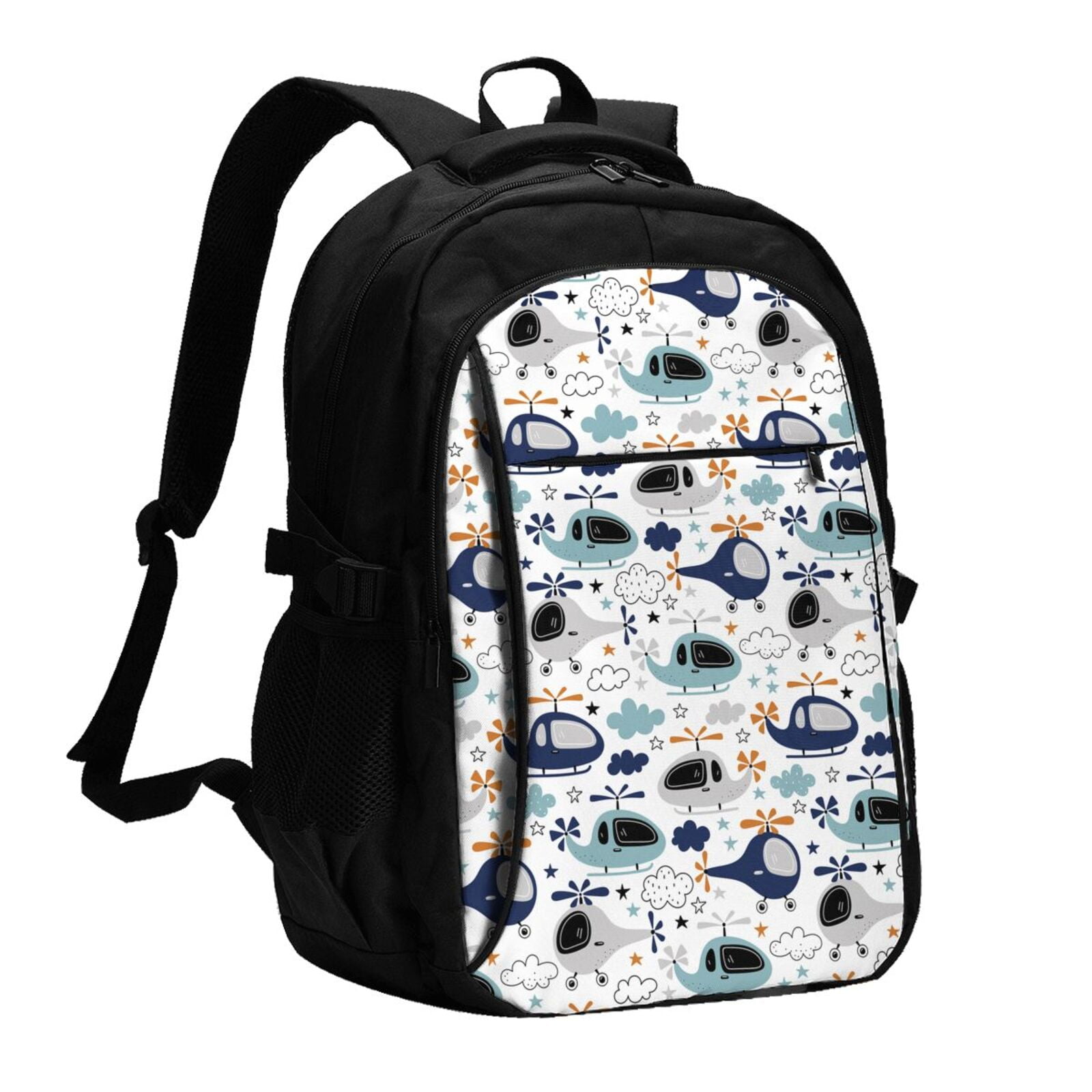 Salouo Cartoon Helicopters Pattern Extra Large Travel Laptop,Backpack ...