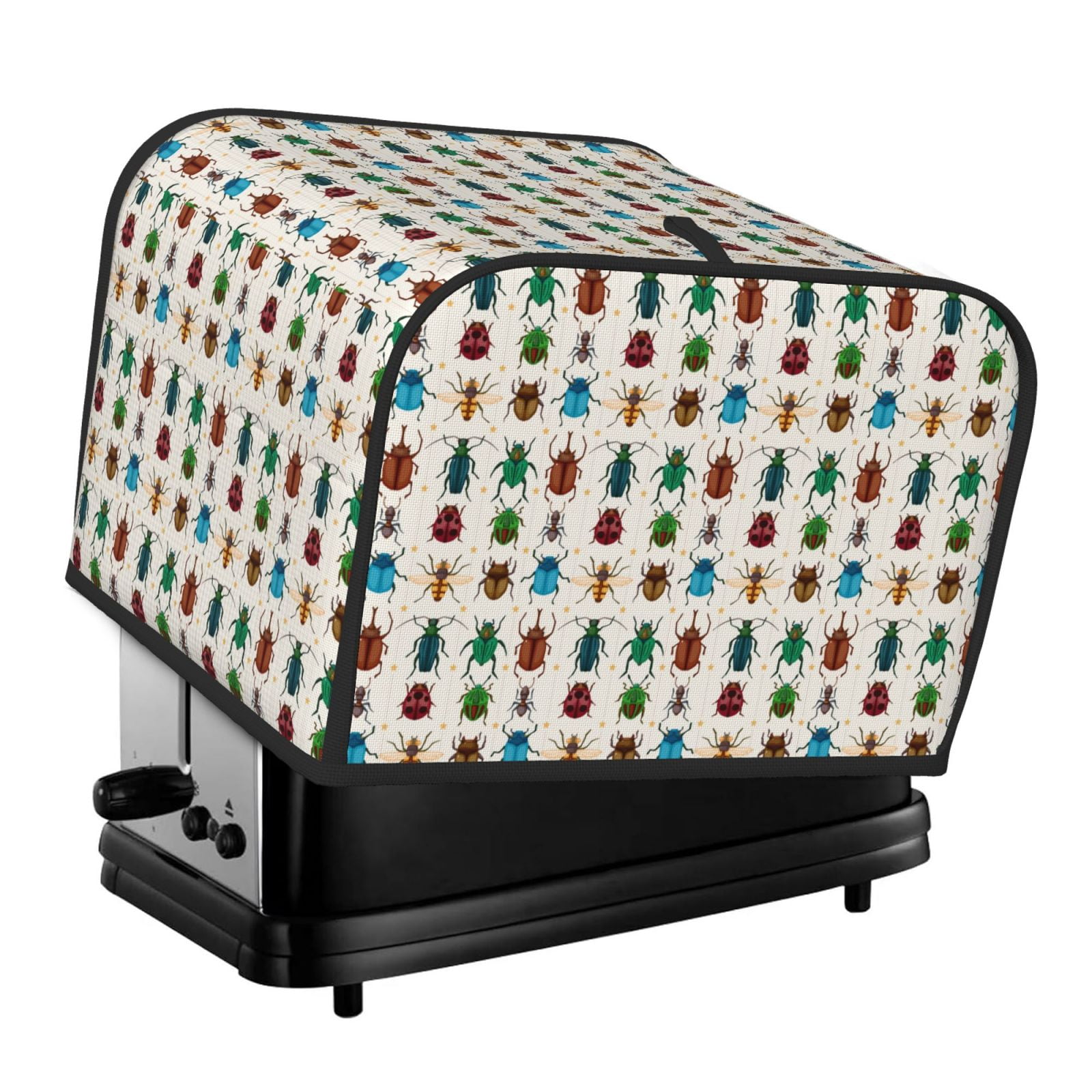 Salouo Cartoon Insects Pattern Four Slice Bread Machine Cover,Universal ...