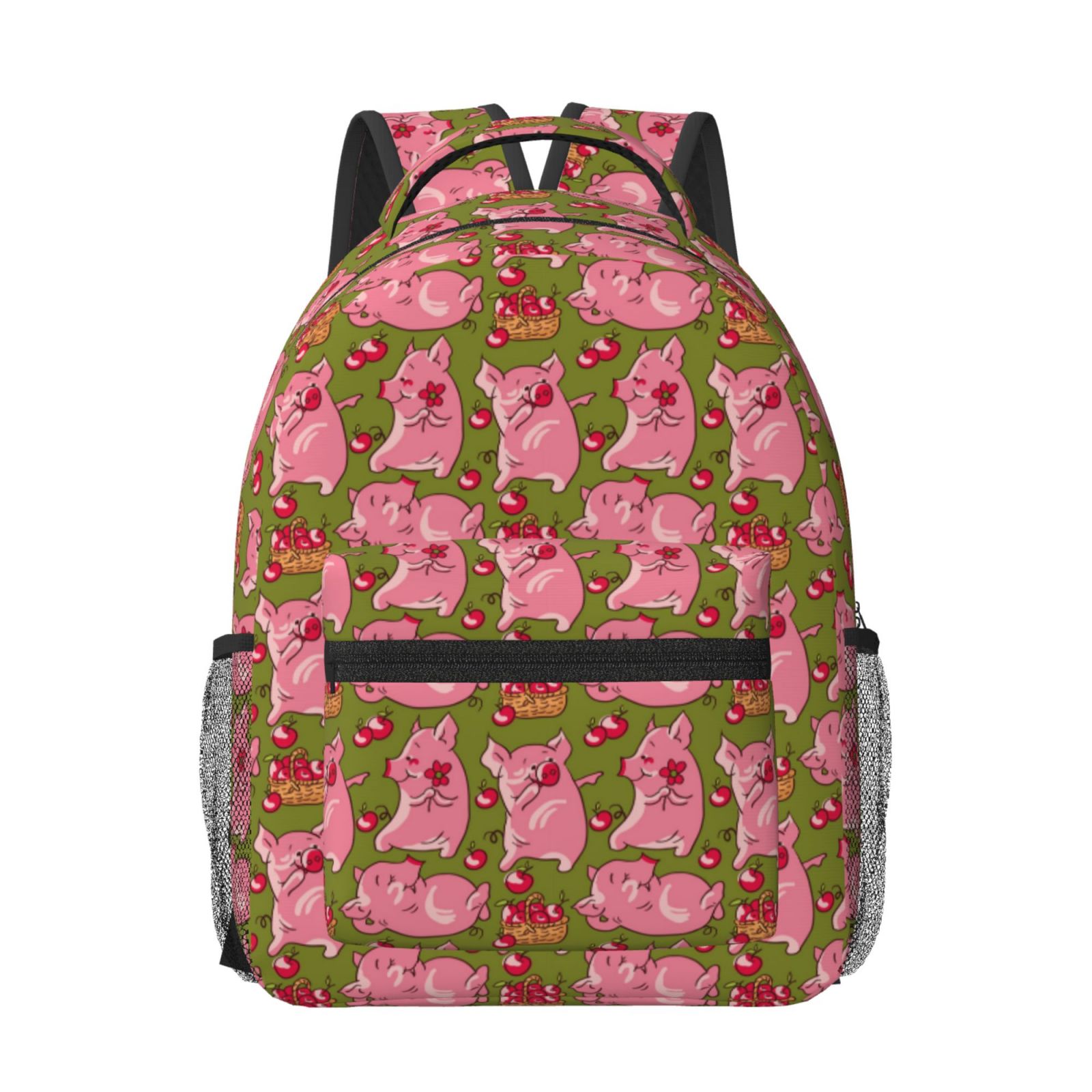 Salouo Cartoon Pigs Print Laptop Backpack 16.5'' Daypack Carry On ...