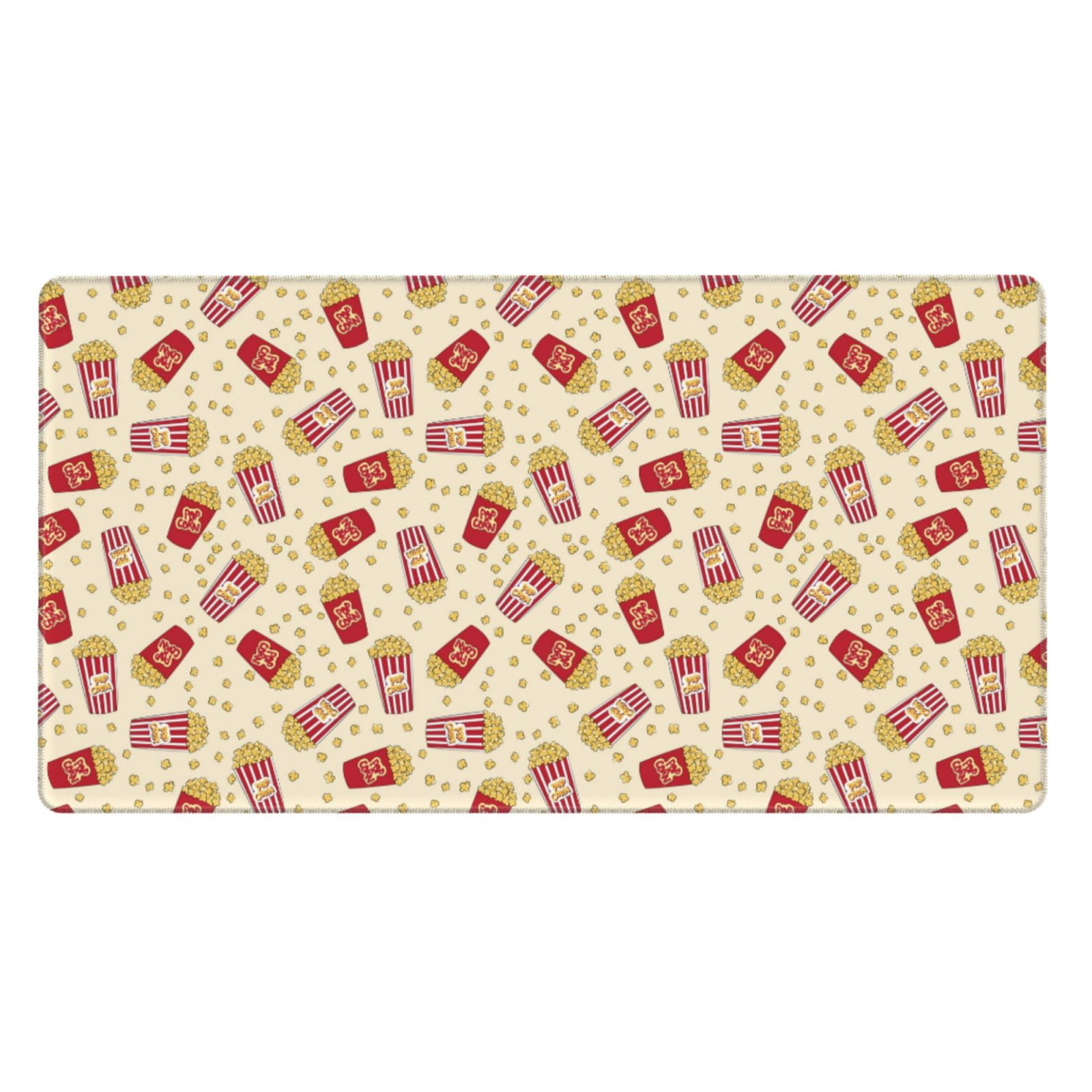 Salouo Cartoon Popcorn Print Large Mouse Pad,Extended Mat Desk Pad, 3mm ...