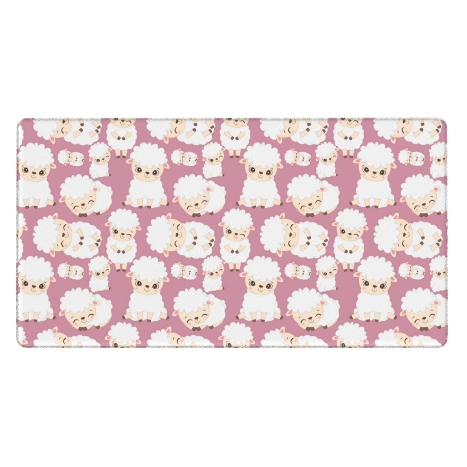 Salouo Cartoon Sheep Print Large Mouse Pad,Extended Mat Desk Pad, 3mm ...