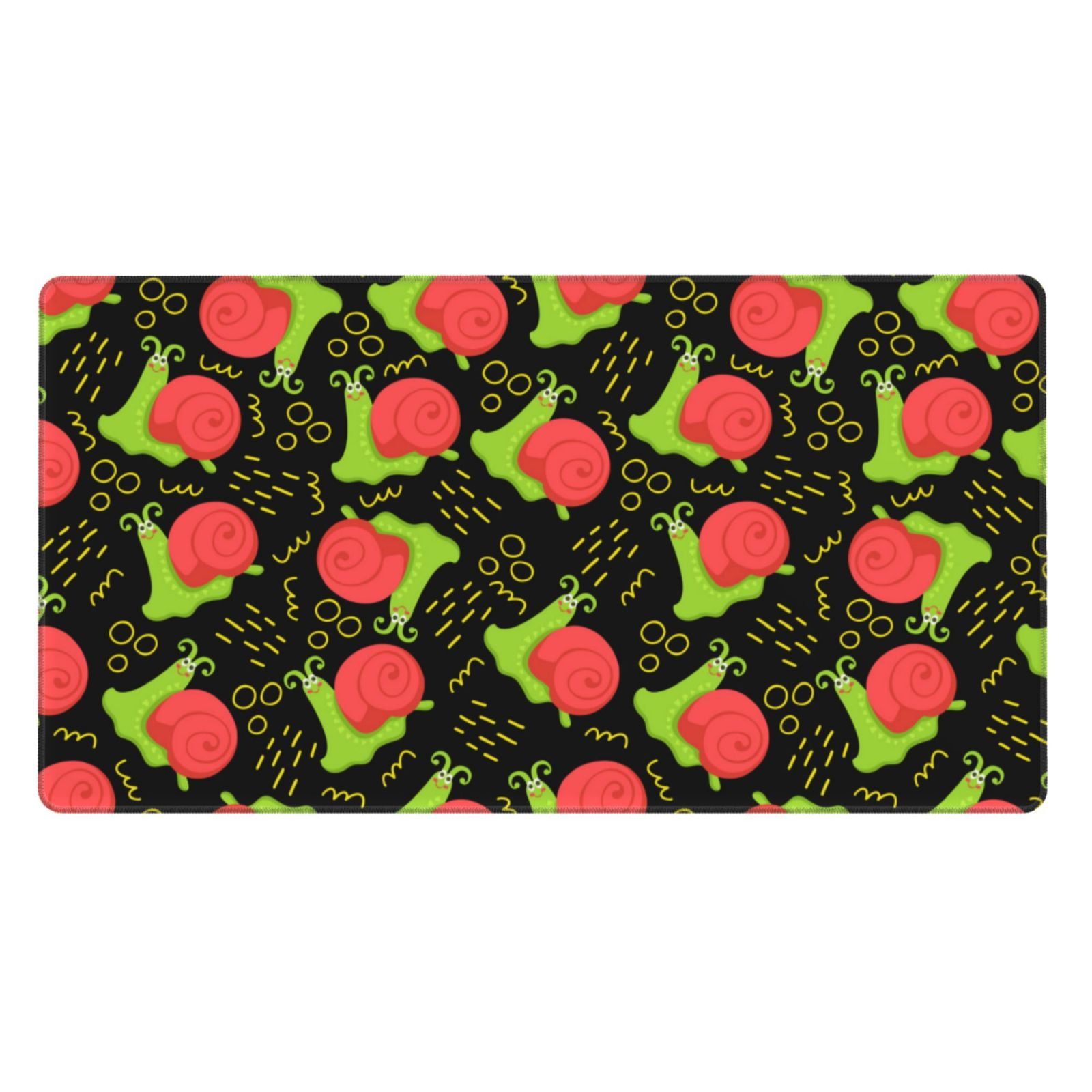 Salouo Cartoon Snail Print Large Mouse Pad,Extended Mat Desk Pad, 3mm ...