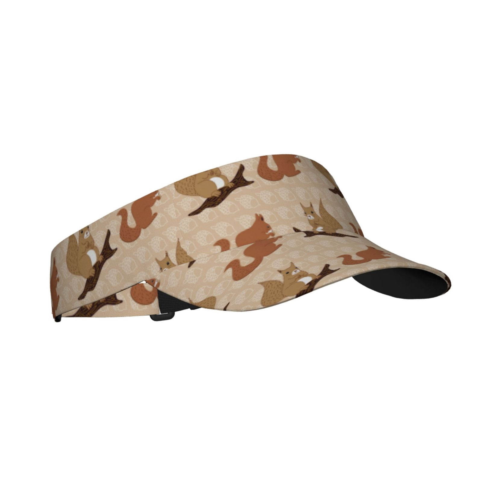 Salouo Cartoon Squirrel Pattern Sport Sun Visor Hats,1-Piece of Adult ...
