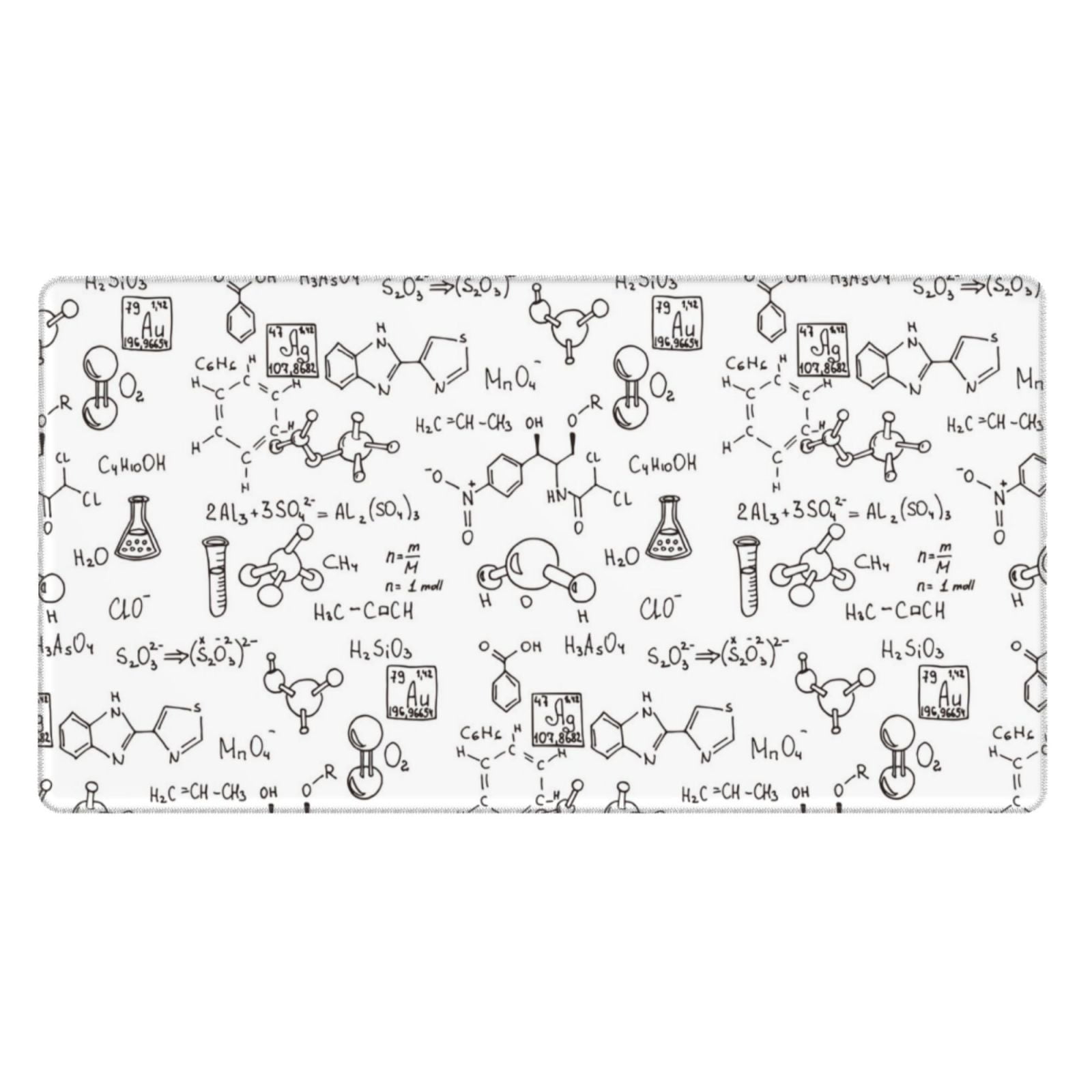 Salouo Chemical Formulas Print Large Mouse Pad,Extended Mat Desk Pad ...