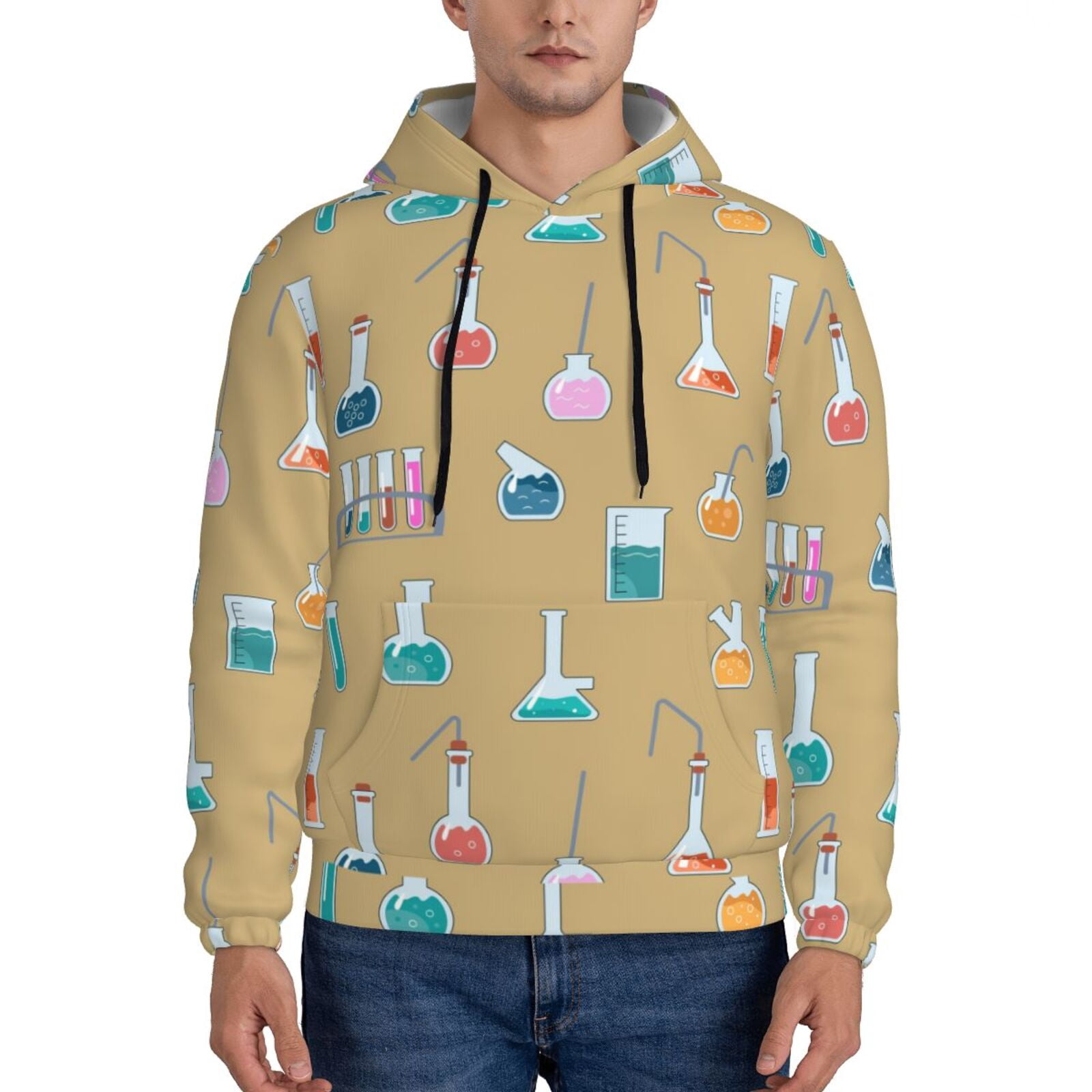 Salouo Chemistry Class Pattern Men's Fall Hoodie Sweatshirt,Sport ...