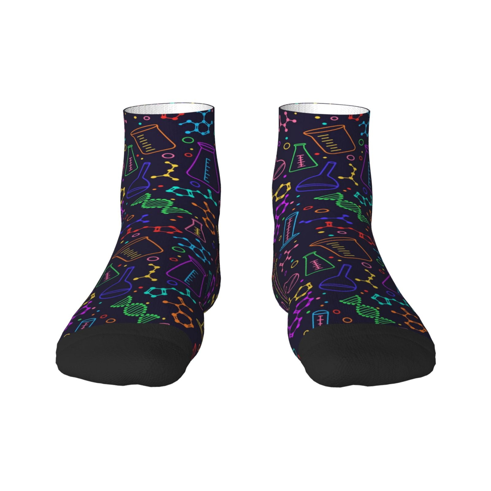 Salouo Chemistry Science Pattern Unisex Middle Tube Socks,Middle-Finger ...
