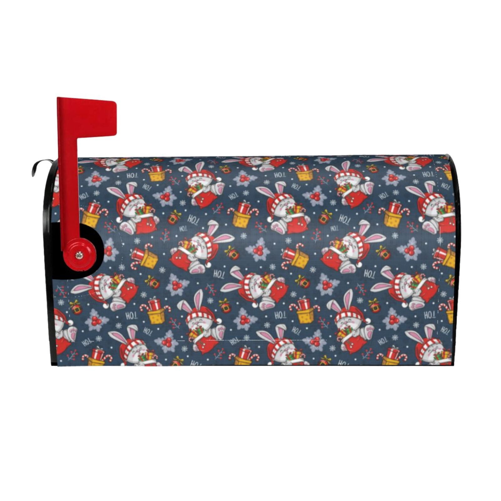 Salouo Christmas Bunny A for Magnetic Mailbox Covers Waterproof Post ...