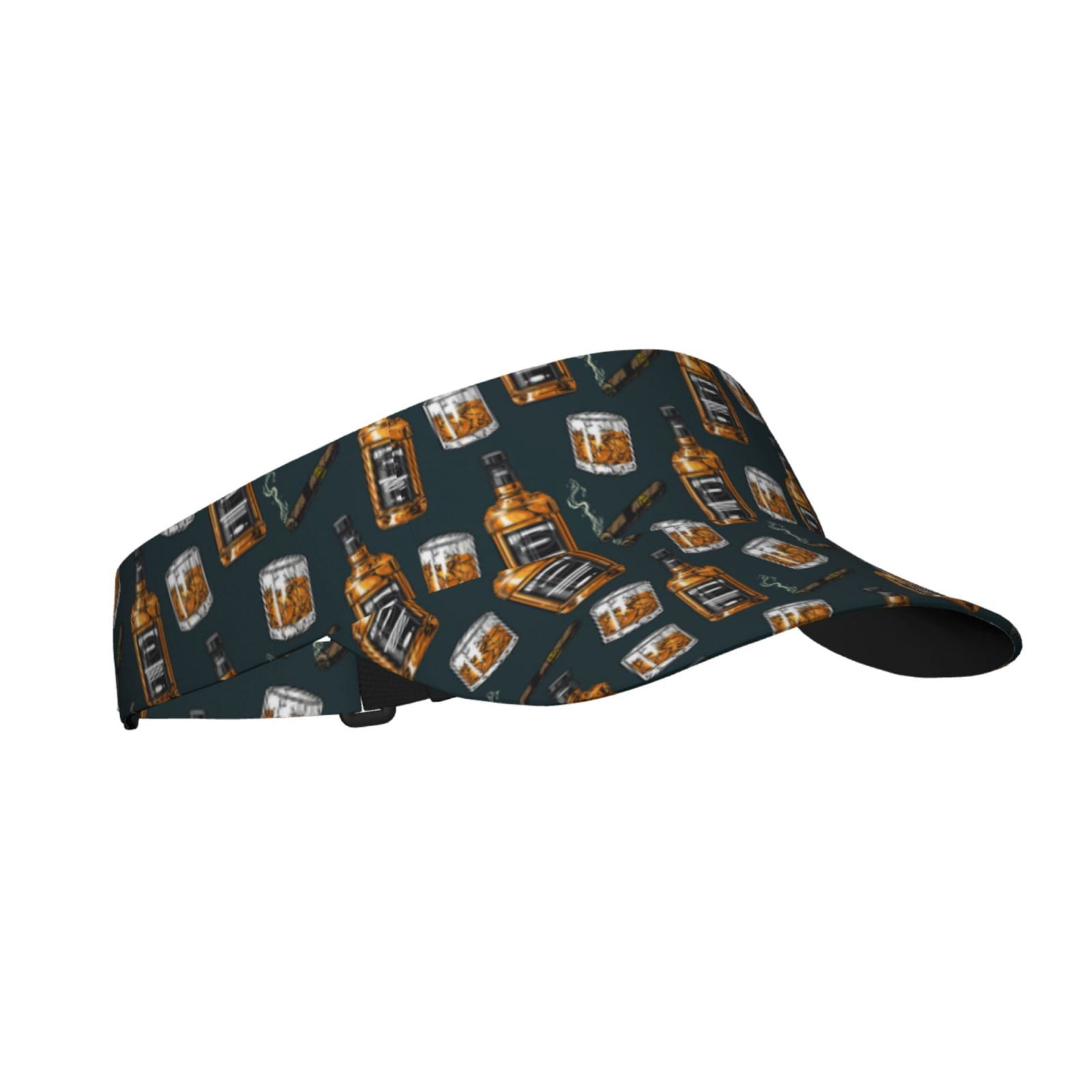 Salouo Cigar Pattern Sport Sun Visor Hats,1-Piece of Adult Sunscreen ...
