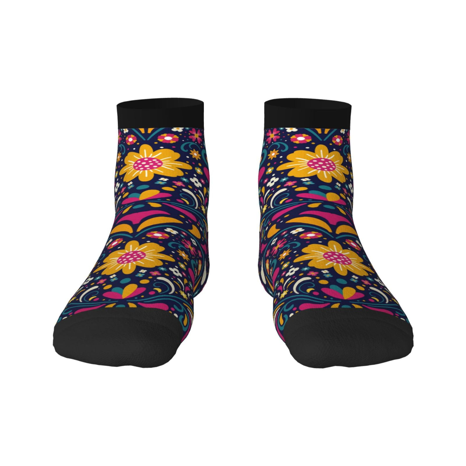 Salouo Cinco De Mayo Floral Pattern Unisex Middle Tube Socks,Middle ...