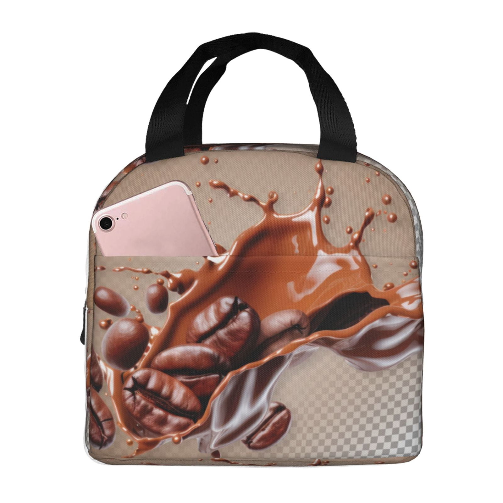 Salouo Coffee Beans Chocolate Splash for Unisex Lunch Bag Leakproof ...