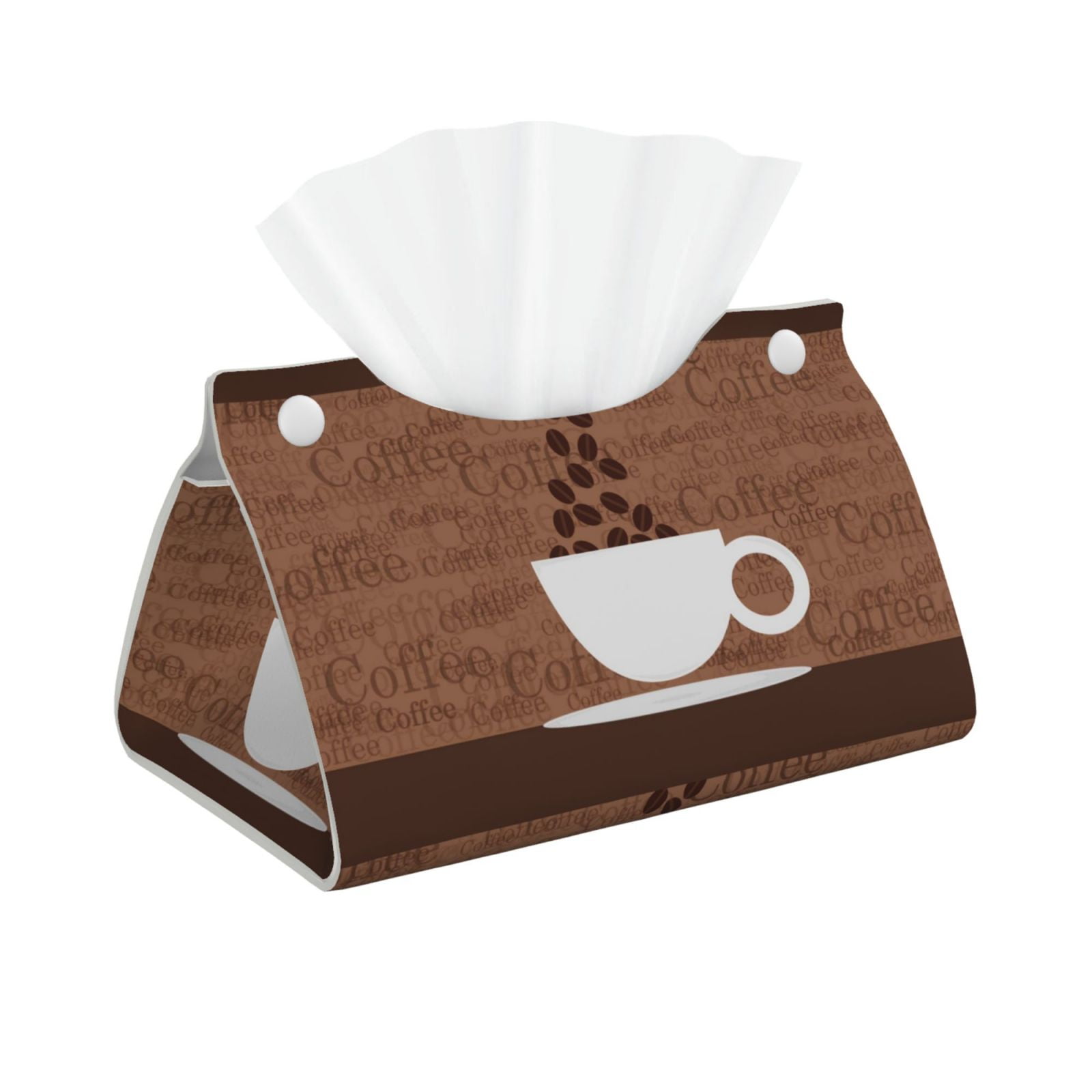 Salouo Coffee Cafe Cup Pattern Long Tissue Box Cover Rectangular–Plus ...