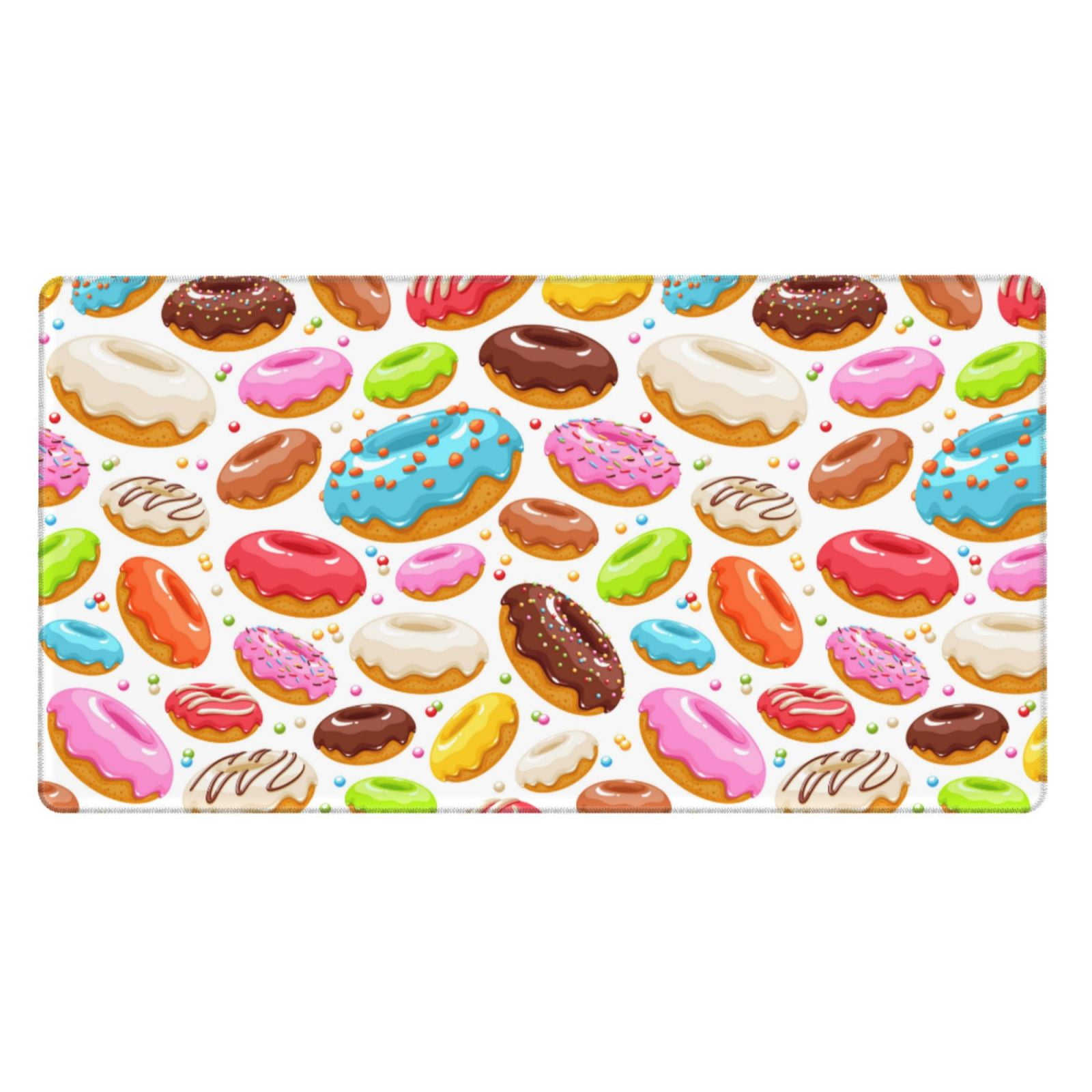 Salouo Color Donut Print Large Mouse Pad,Extended Mat Desk Pad, 3mm ...