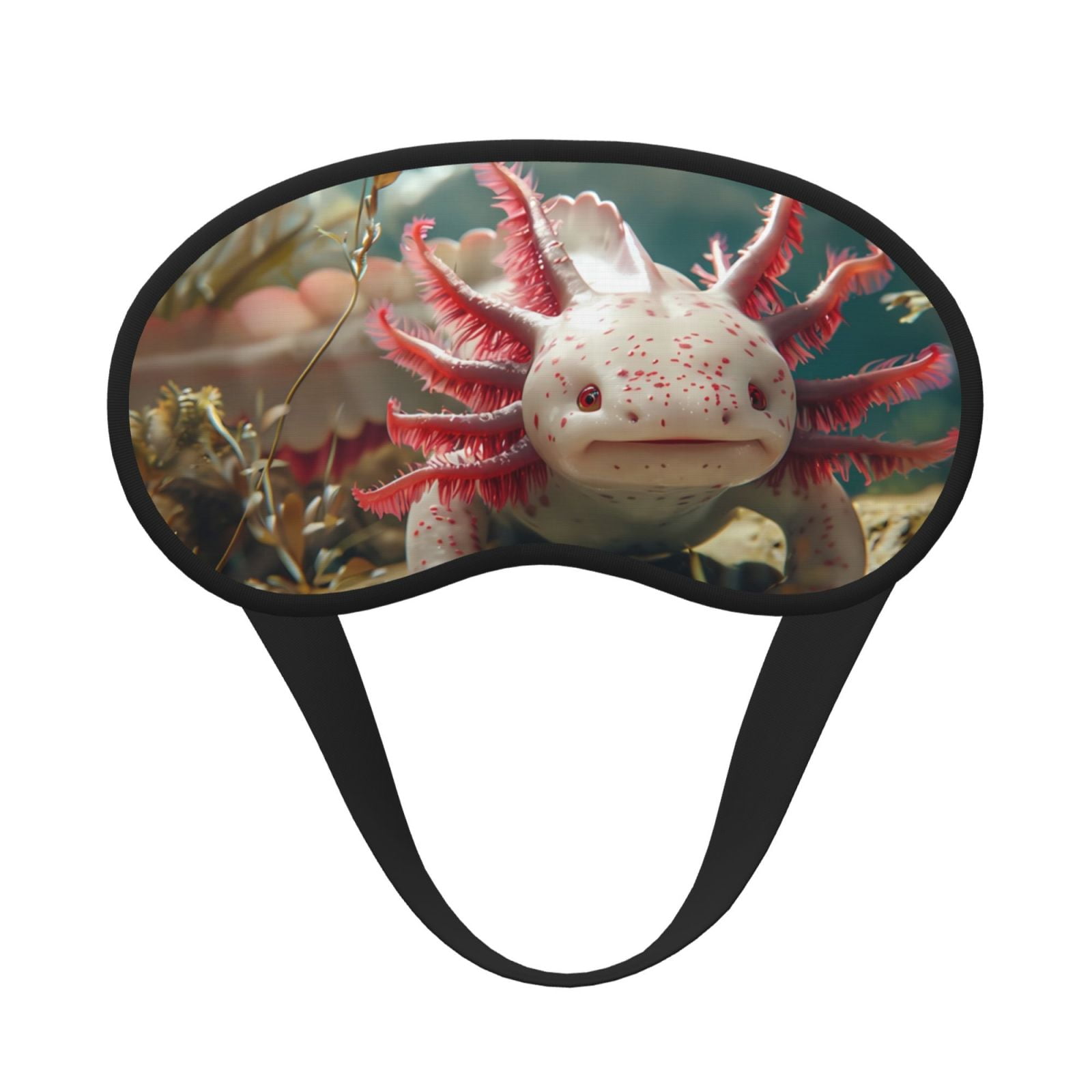 Salouo Colorful Axolotl Underwater Pattern Eye Masks, 1-Pack Sleep Mask ...