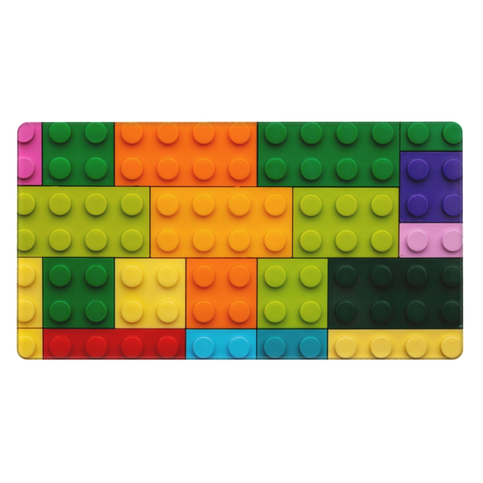 Salouo Colorful Building Blocks Print Large Mouse Pad,Extended Mat Desk ...