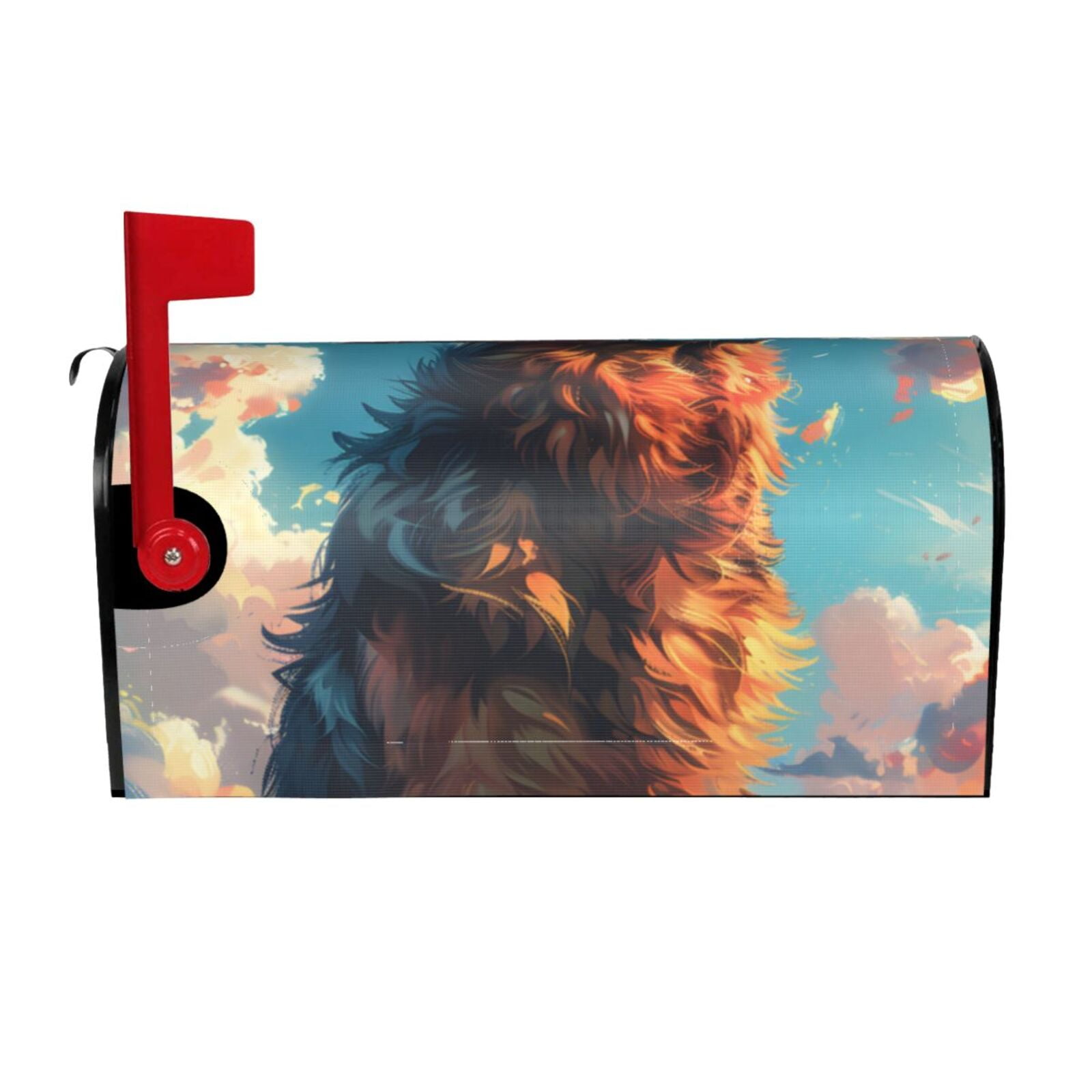 Salouo Colorful Cloud Shepherd Dog for Magnetic Mailbox Covers ...