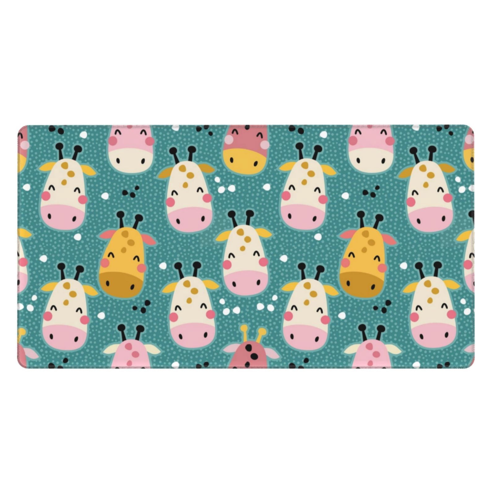 Salouo Colorful Cow Print Large Mouse Pad,Extended Mat Desk Pad, 3mm ...