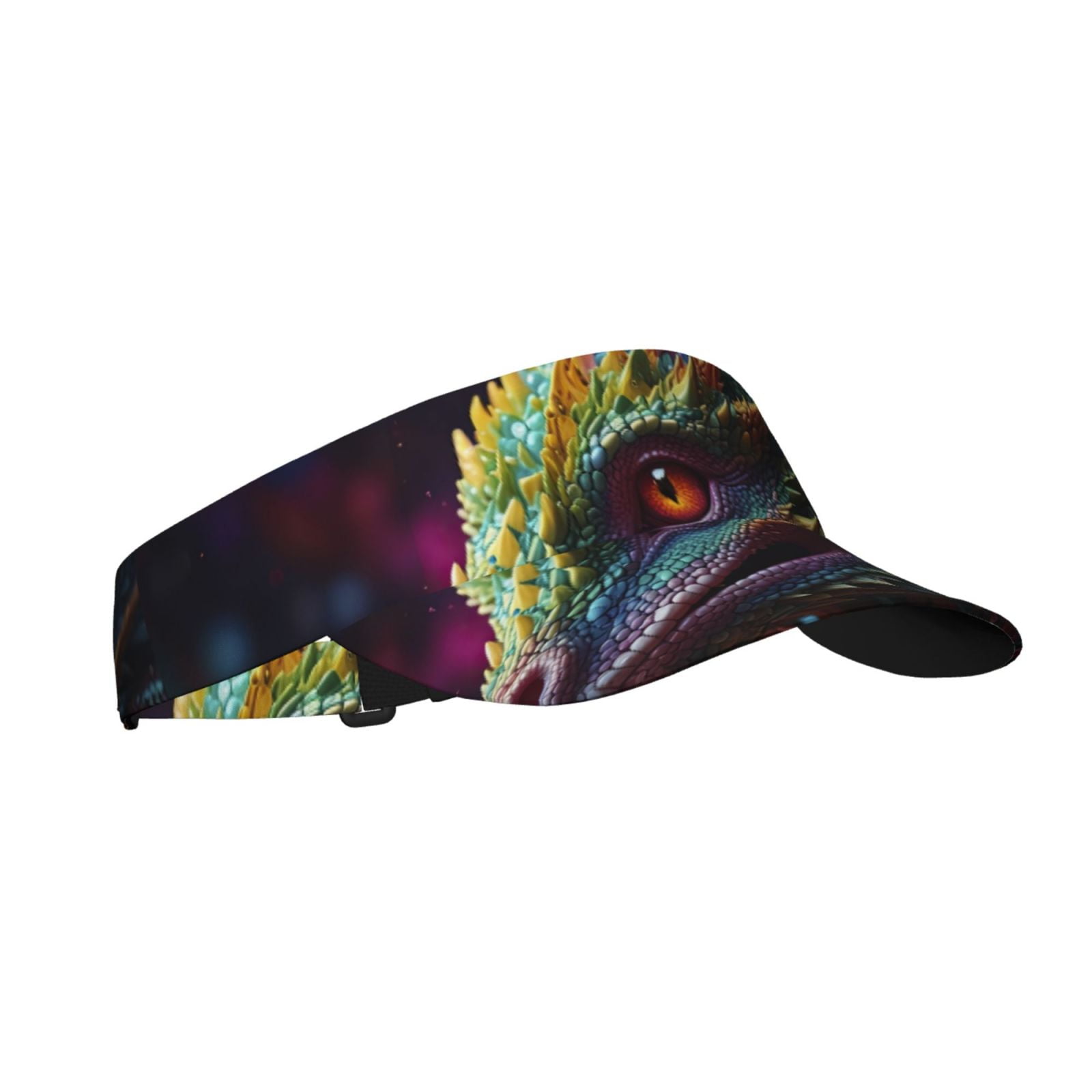 Salouo Colorful Dragon Head Profile Pattern Sport Sun Visor Hats,1 ...