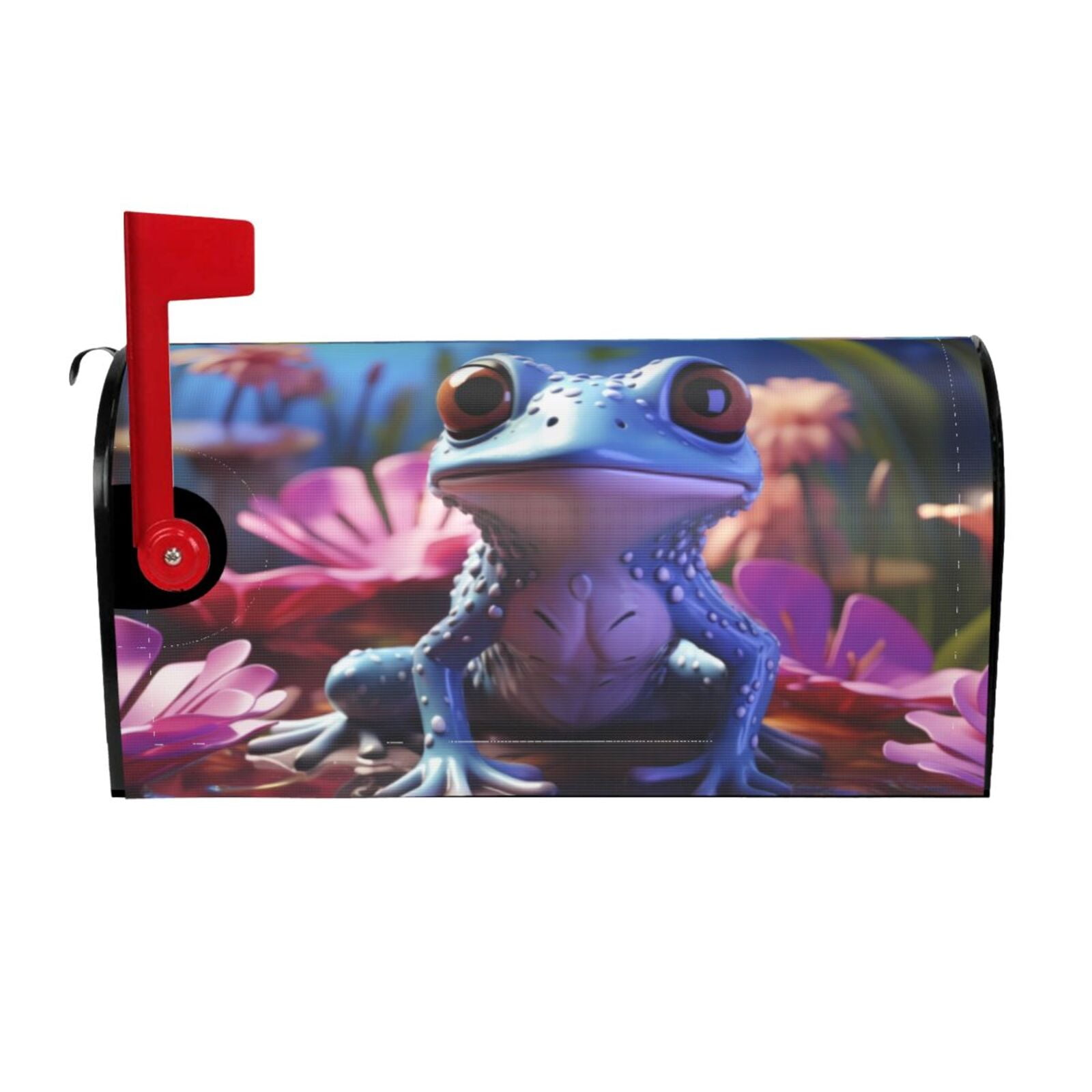 Salouo Colorful Frog Among Flowers for Magnetic Mailbox Covers ...