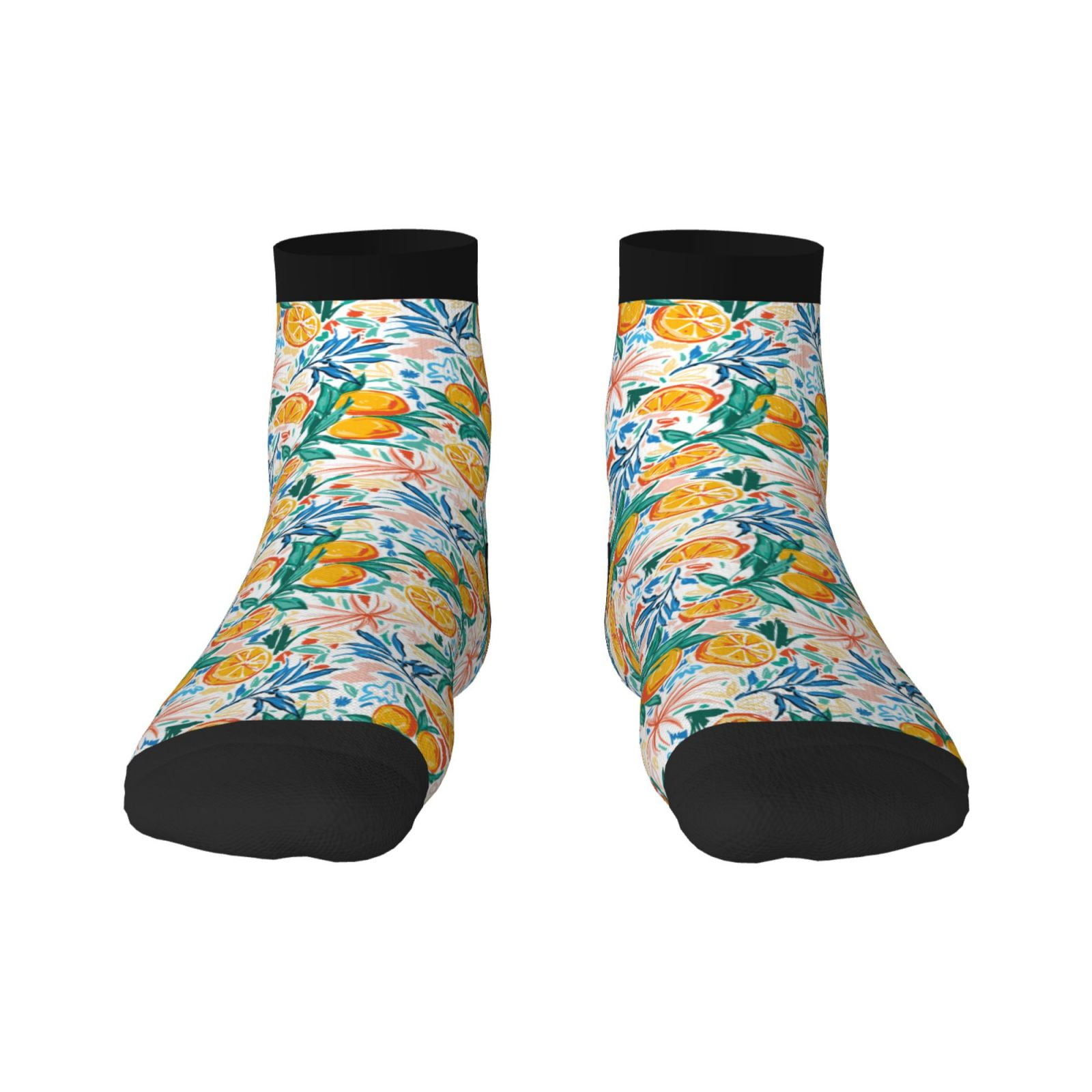 Salouo Colorful Fruits Pattern Unisex Middle Tube Socks,Middle-Finger ...