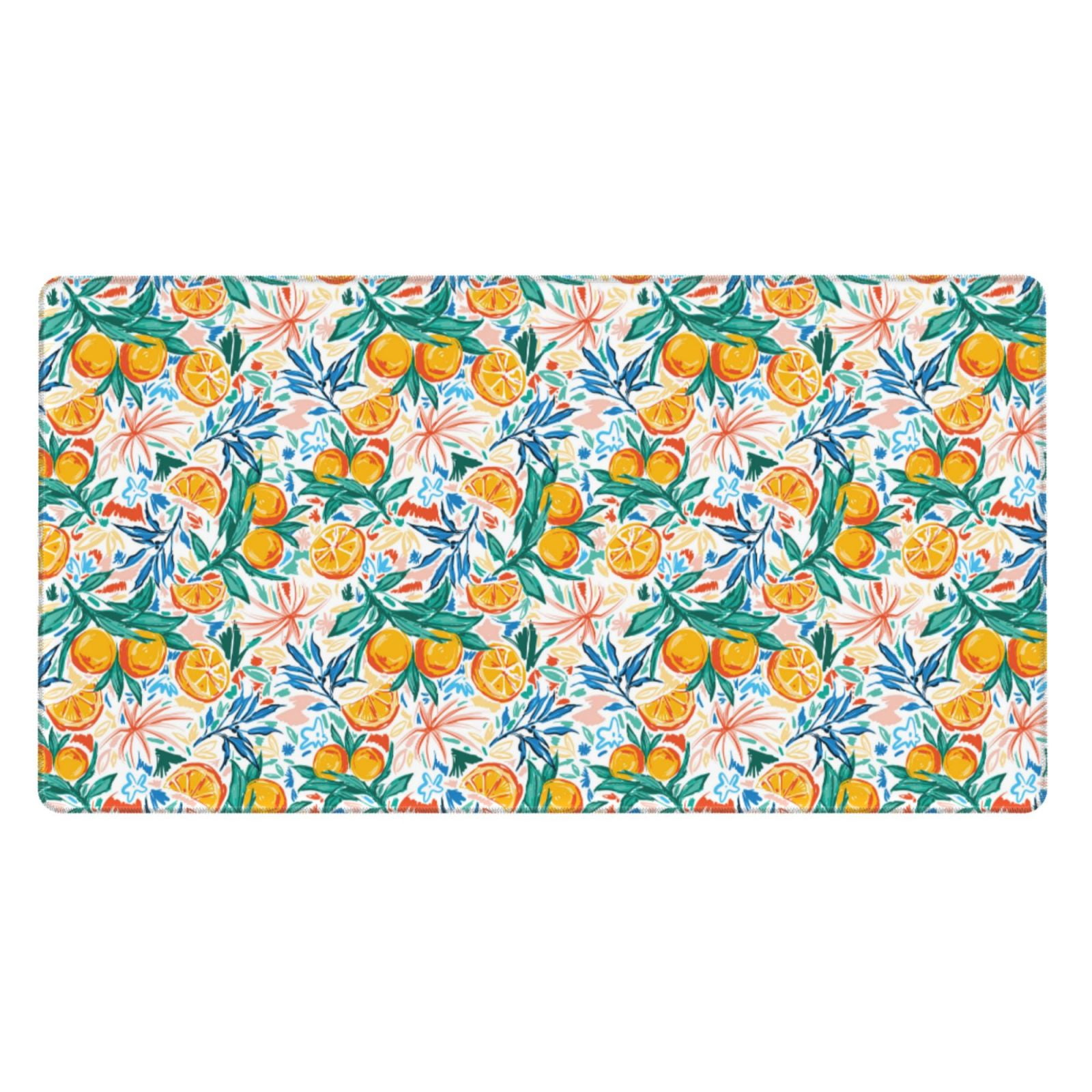 Salouo Colorful Fruits Print Large Mouse Pad,Extended Mat Desk Pad, 3mm ...