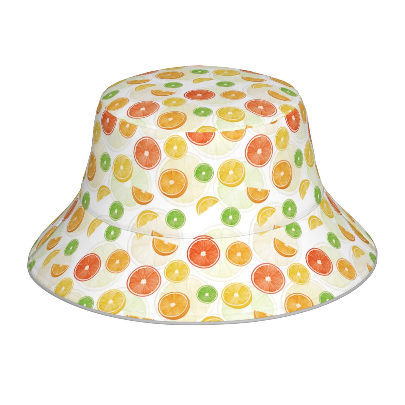 Salouo Colorful Lemons Print Unisex Bucket Hat, Outdoor Summer Beach ...