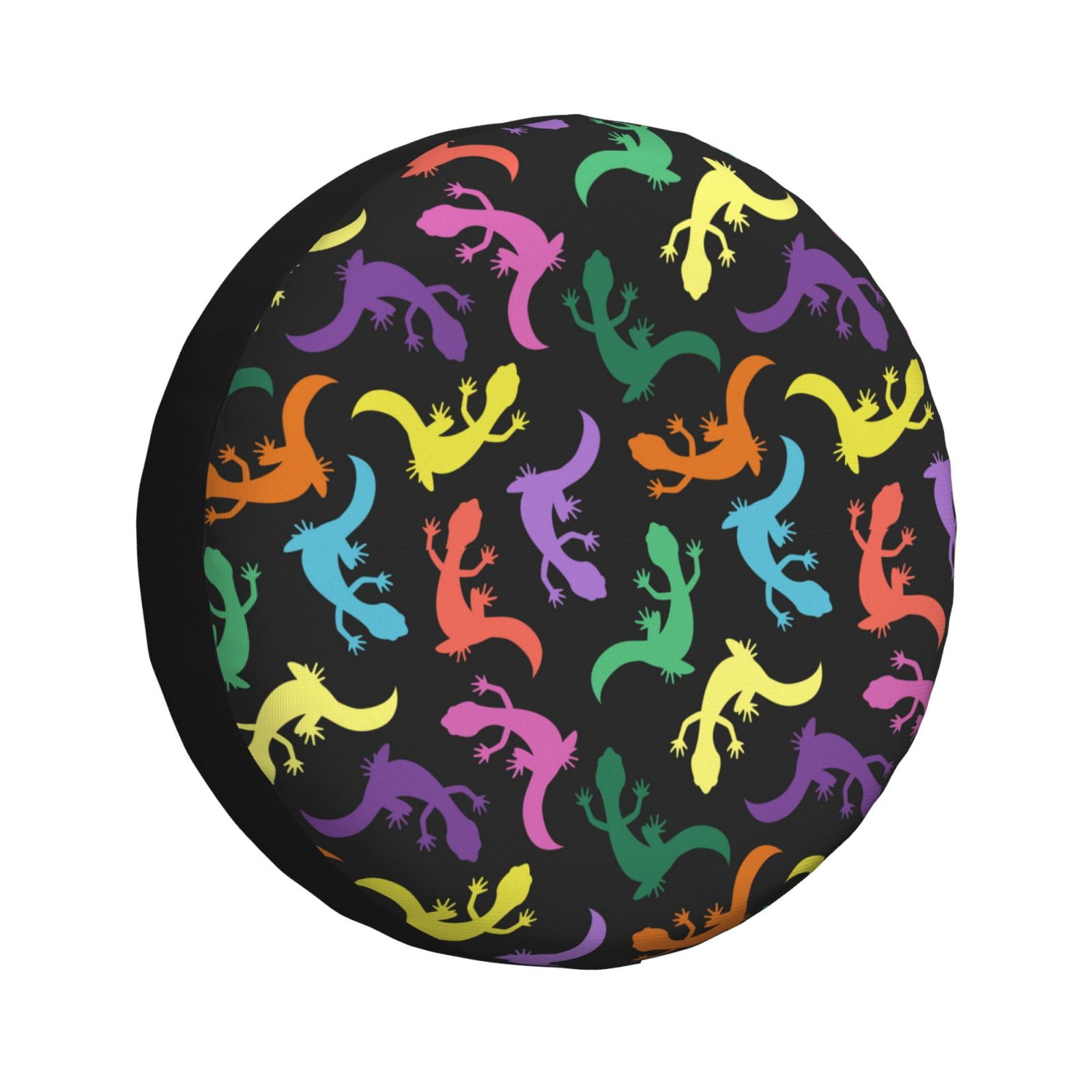 Salouo Colorful Lizards Print Spare Tire Cover 14-17 inch Spare Tire ...