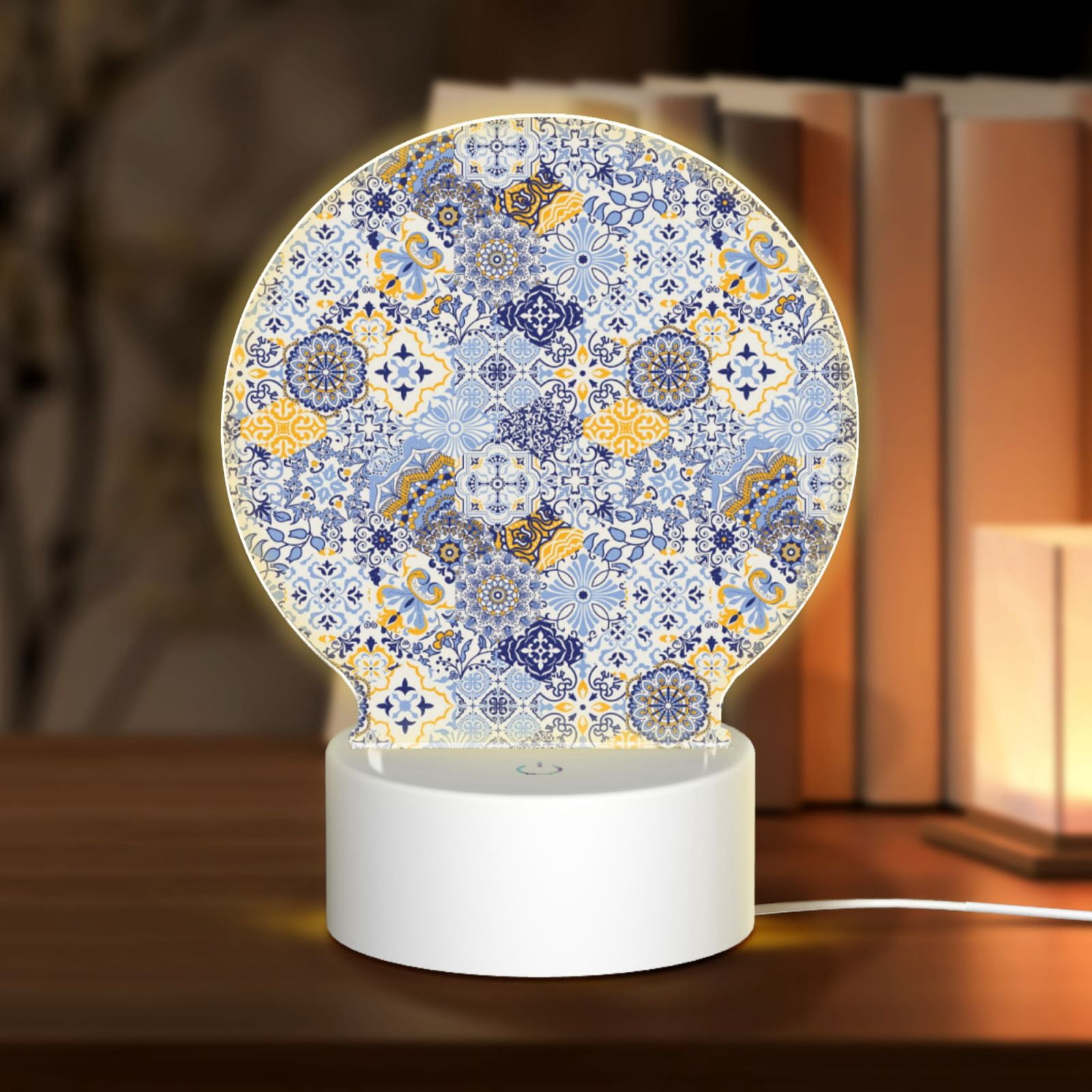 Salouo Colorful Mandalas for Round Acrylic Night Light - Acrylic Sheets ...
