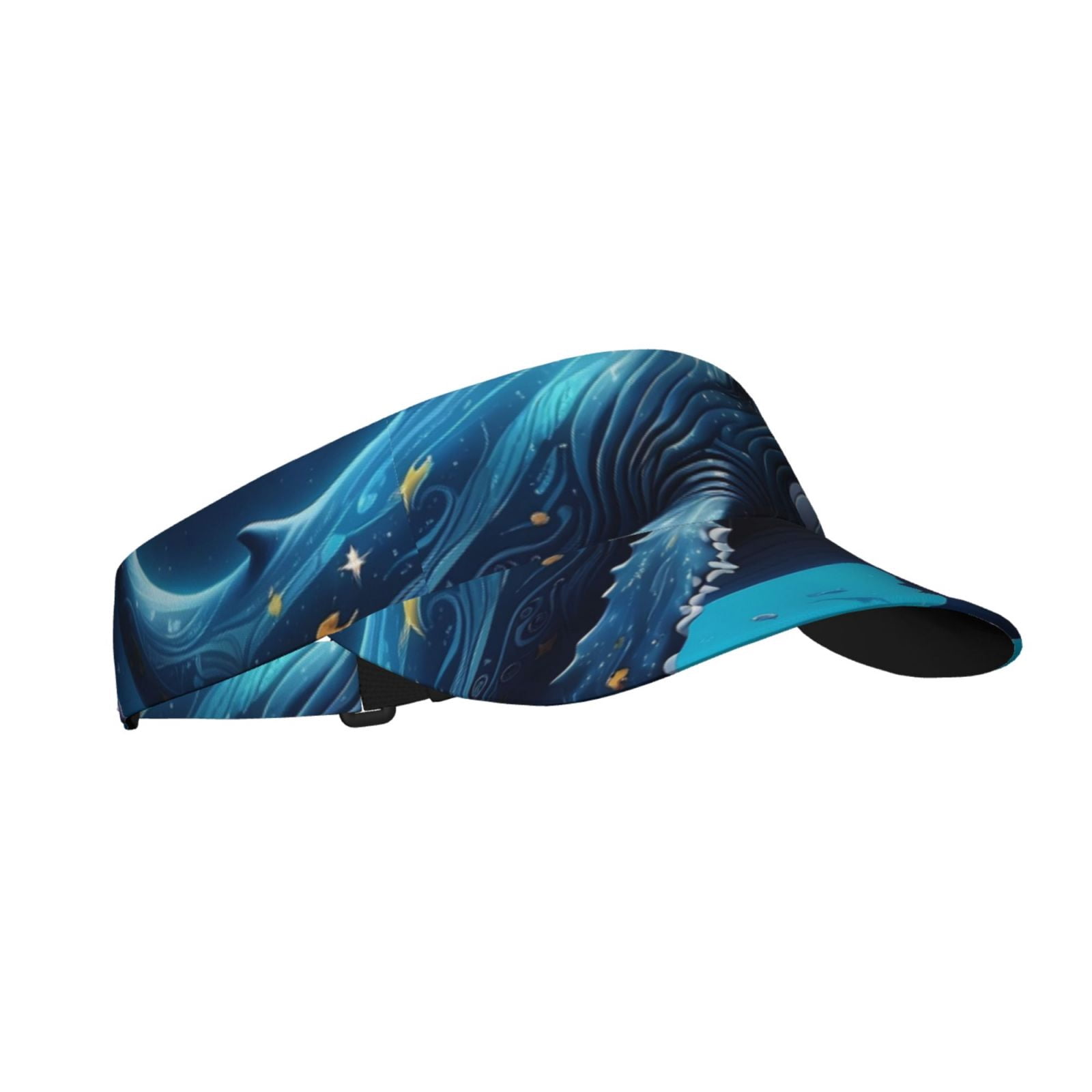 Salouo Colorful Ocean Whale Pattern Sport Sun Visor Hats,1-Piece of ...