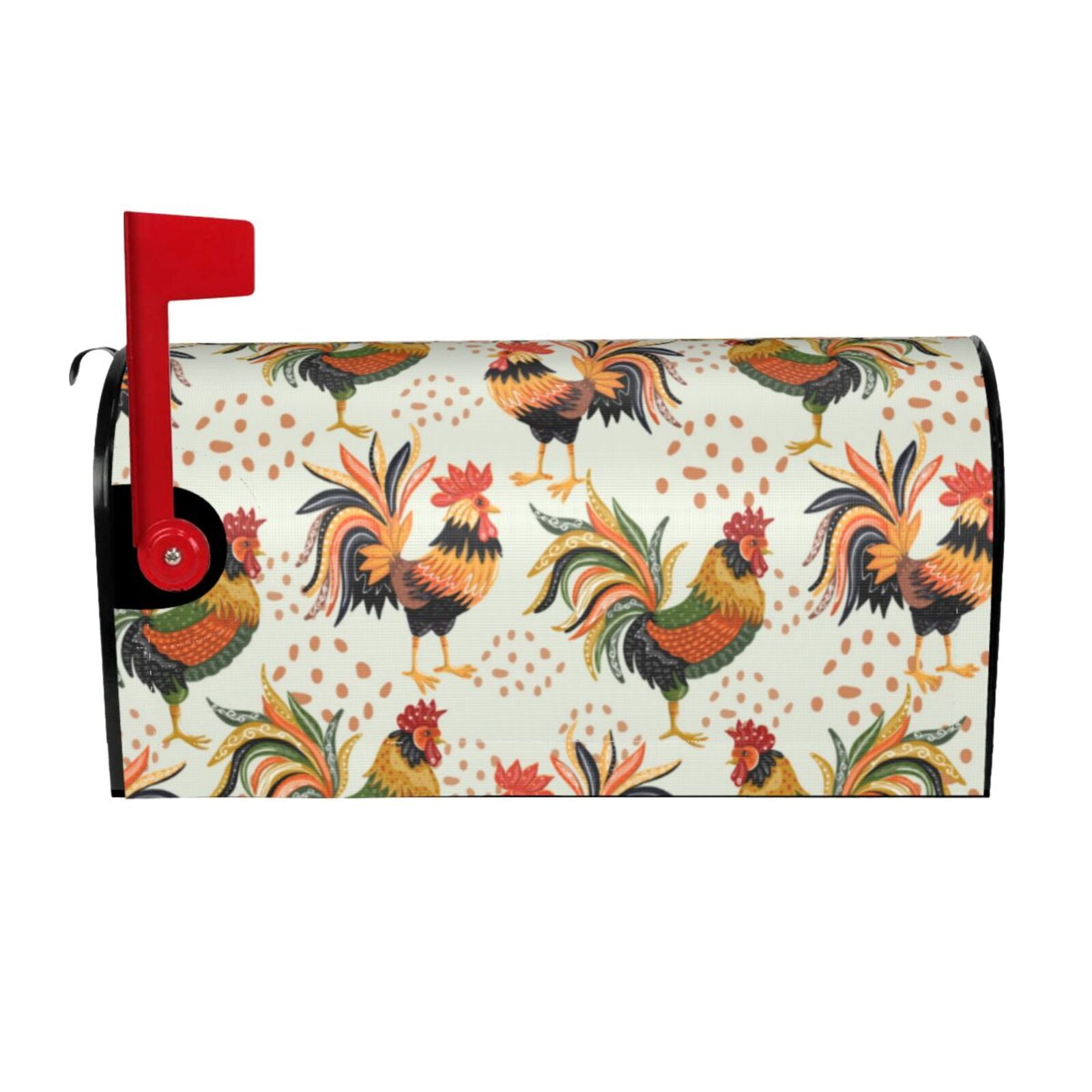 Salouo Colorful Roosters for Magnetic Mailbox Covers Waterproof Post ...