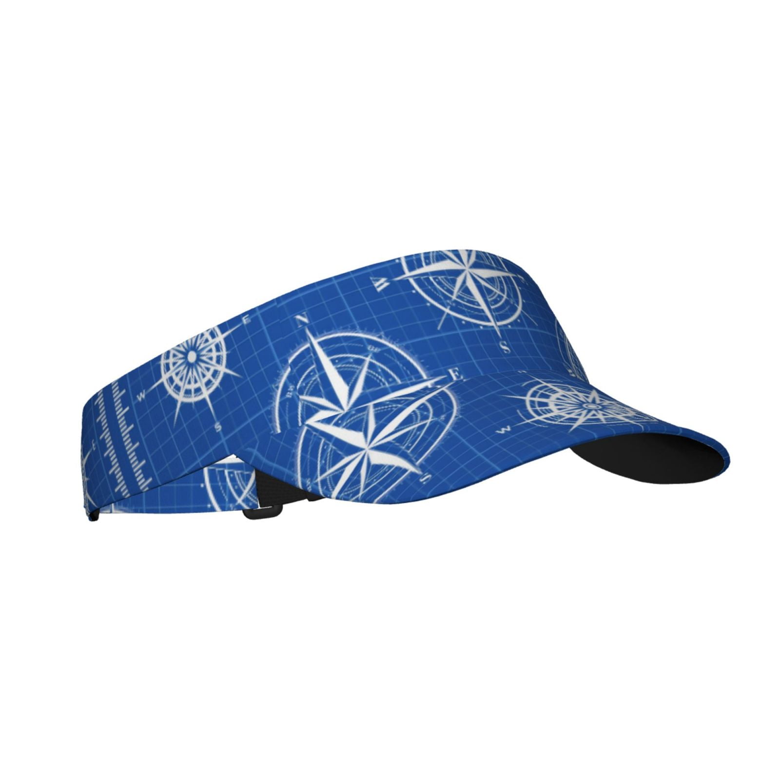 Salouo Compass Pattern Sport Sun Visor Hats,1-Piece of Adult Sunscreen ...