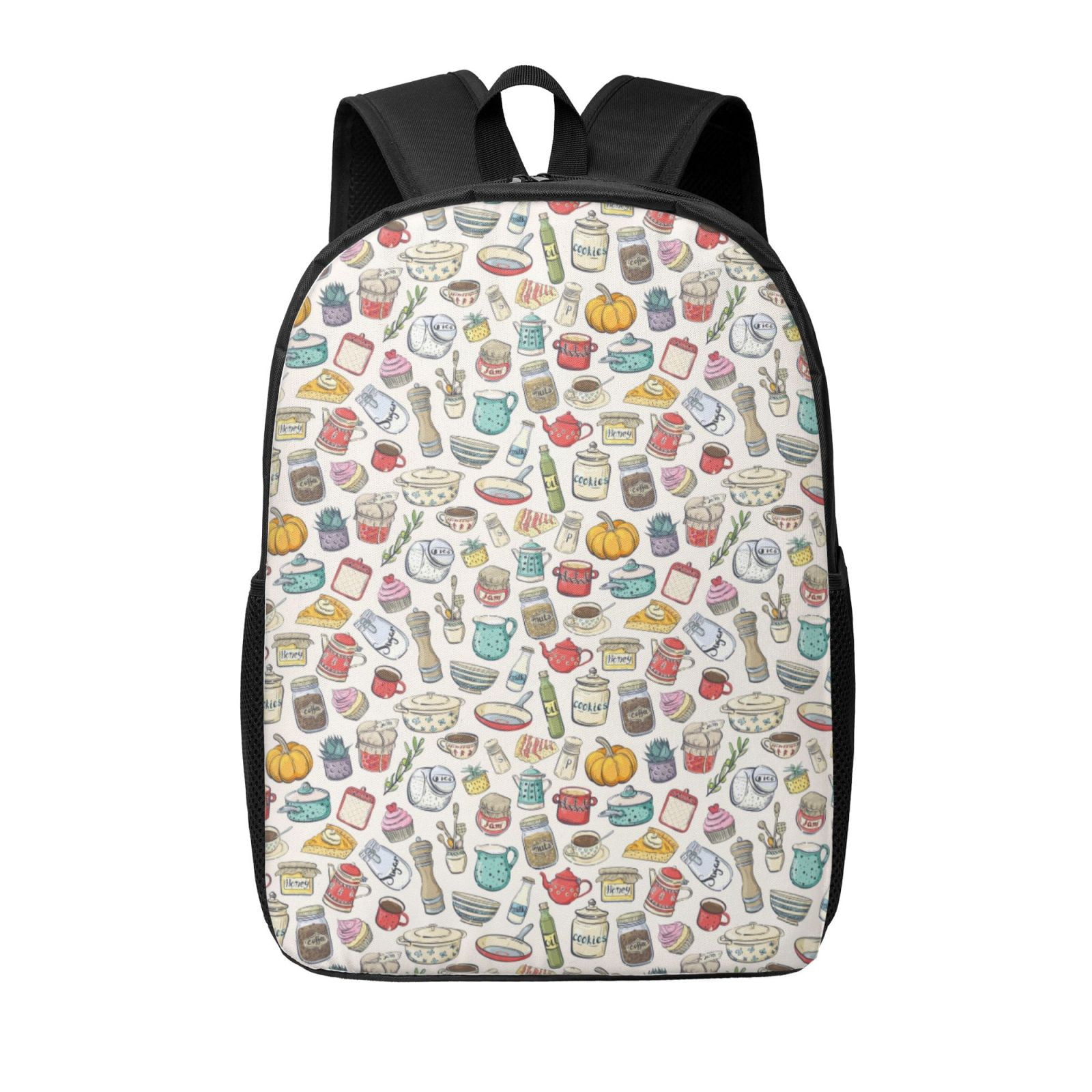 Salouo Cooking Utensils Print Travel Laptop Backpack,17Inch Casual Bag ...