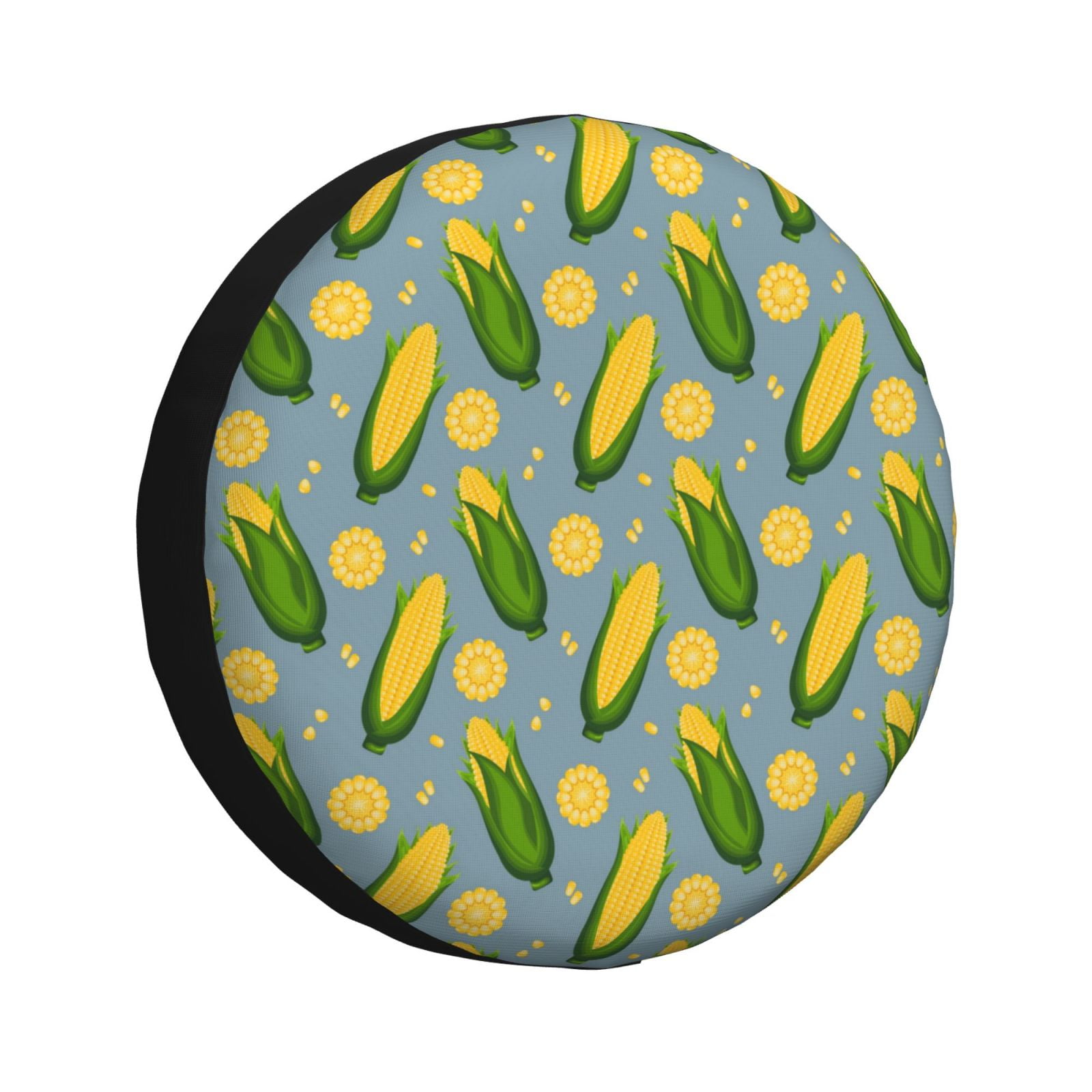 Salouo Corn On The Leaves Print Spare Tire Cover 14-17 inch Spare Tire ...