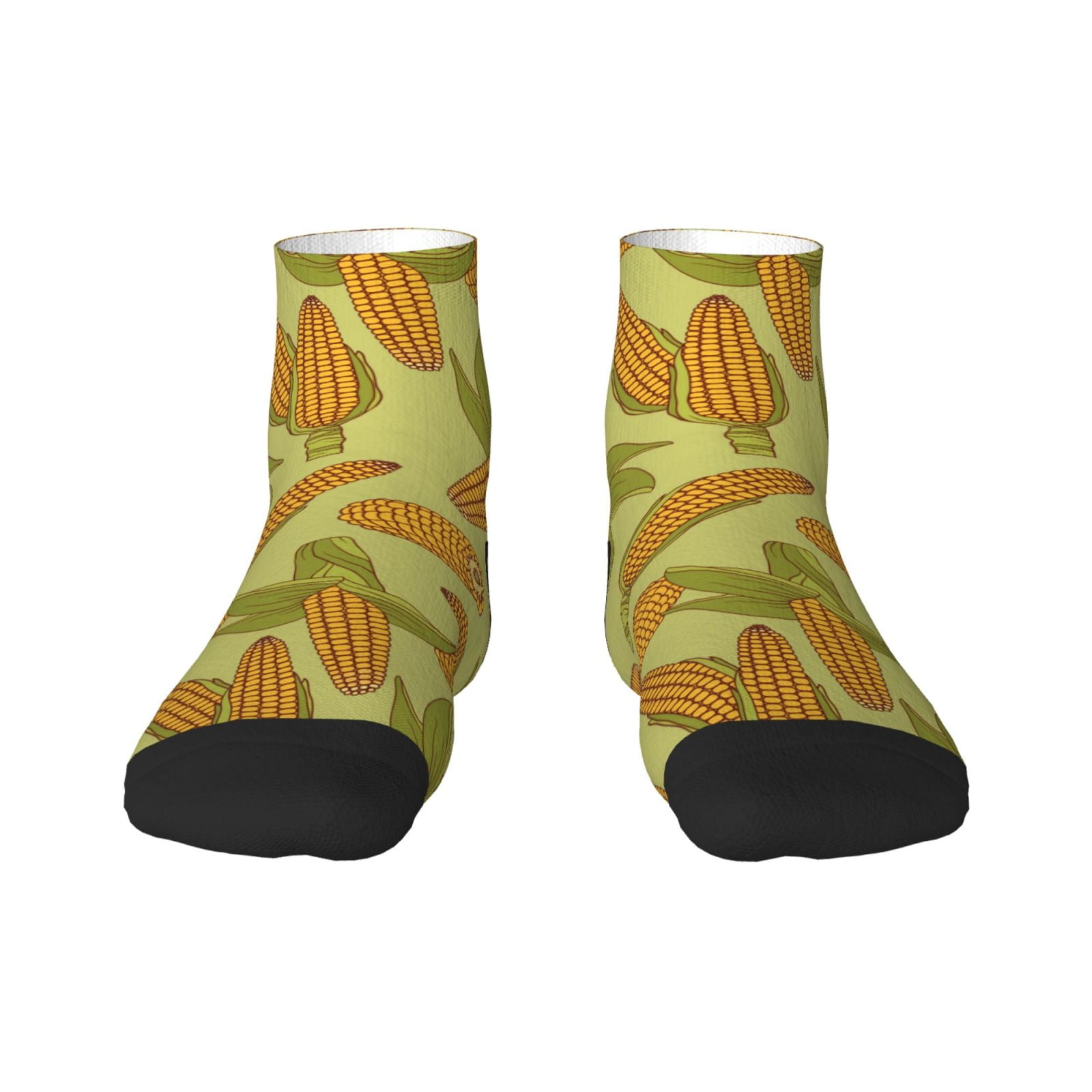 Salouo Corn Pattern Unisex Middle Tube Socks,Middle-Finger Knee High ...